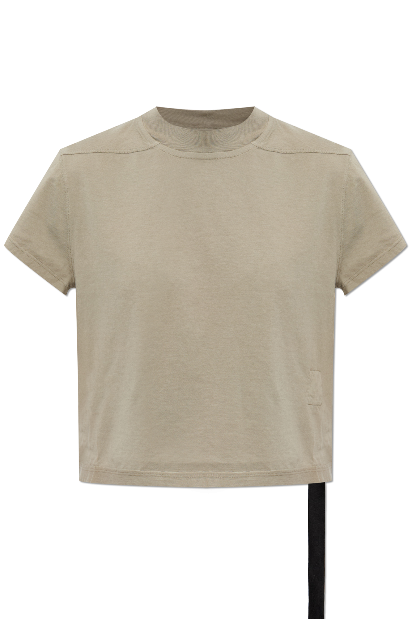 RICK OWENS Rick Owens DRKSHDW Cropped T-Shirt with Decorative Strap
