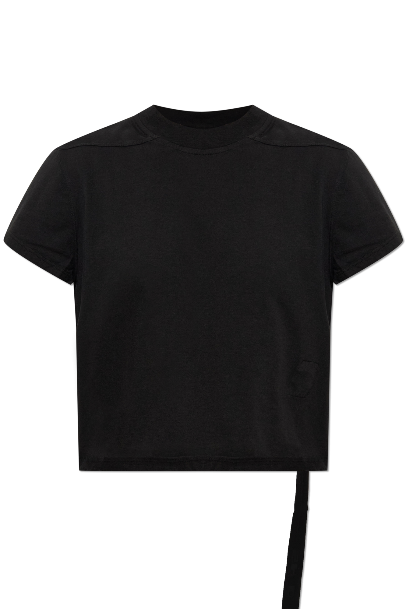 RICK OWENS Rick Owens DRKSHDW Cropped T-Shirt with Decorative Strap