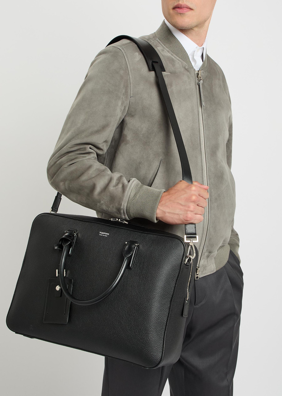 TOM FORD Tom Ford Elliot Grained Leather Briefcase