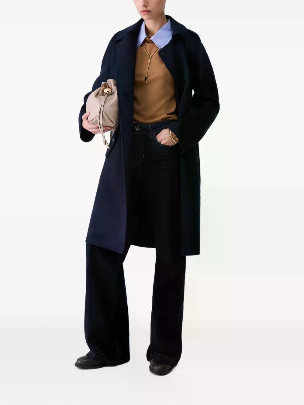 LIU JO LIU JO Long Double-Faced Wool Blend Coat