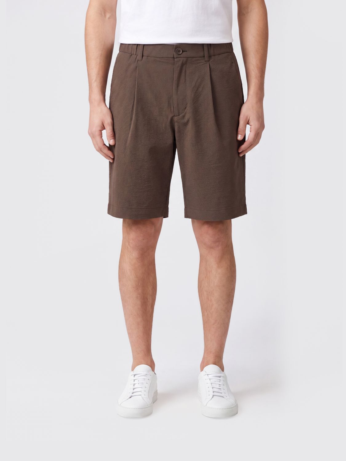 HERNO Herno Polyester Crêpe Chino Shorts with Belt Loops