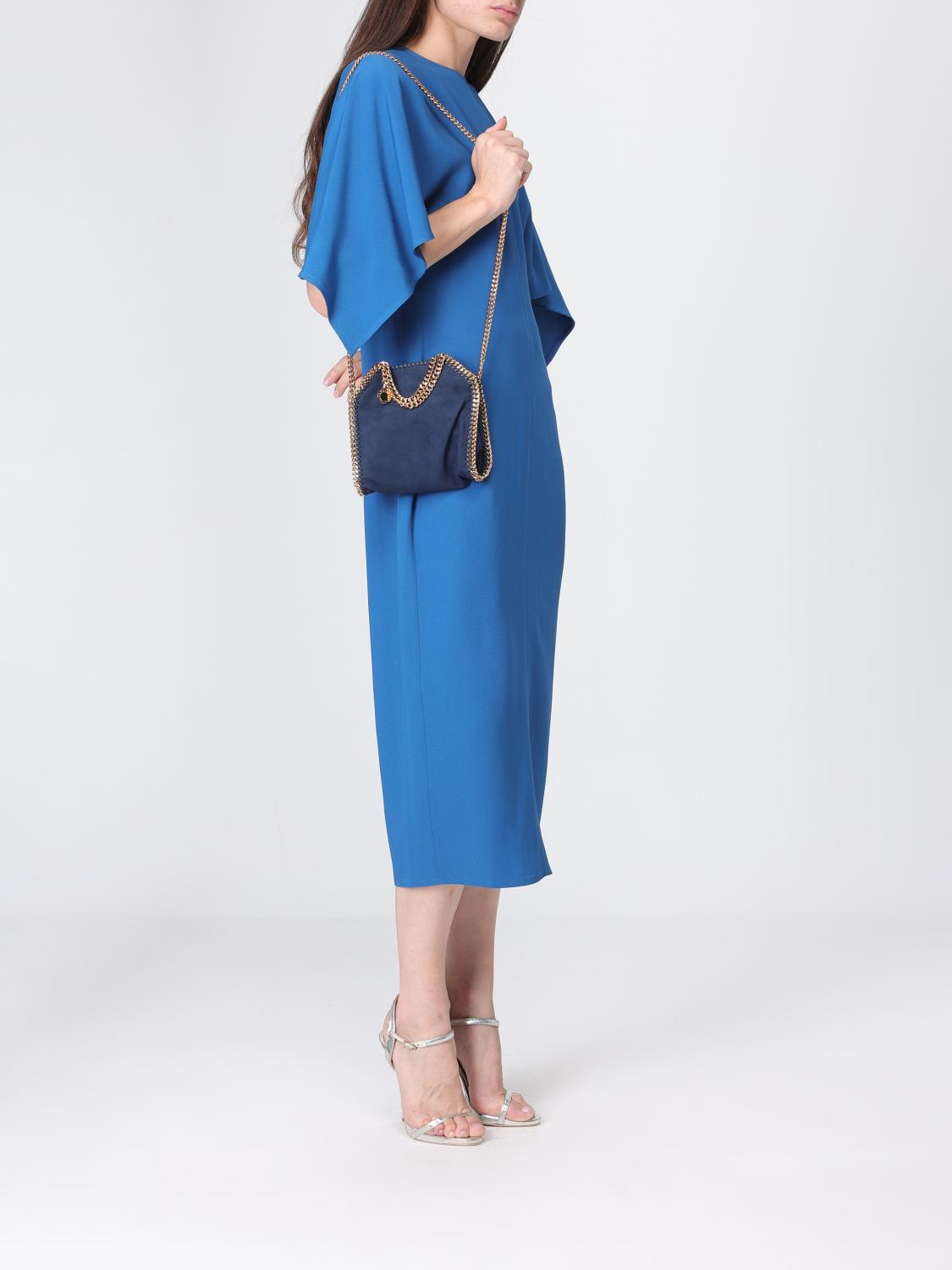STELLA MCCARTNEY Stella McCartney Crêpe Midi Tunic Dress with Teardrop Back