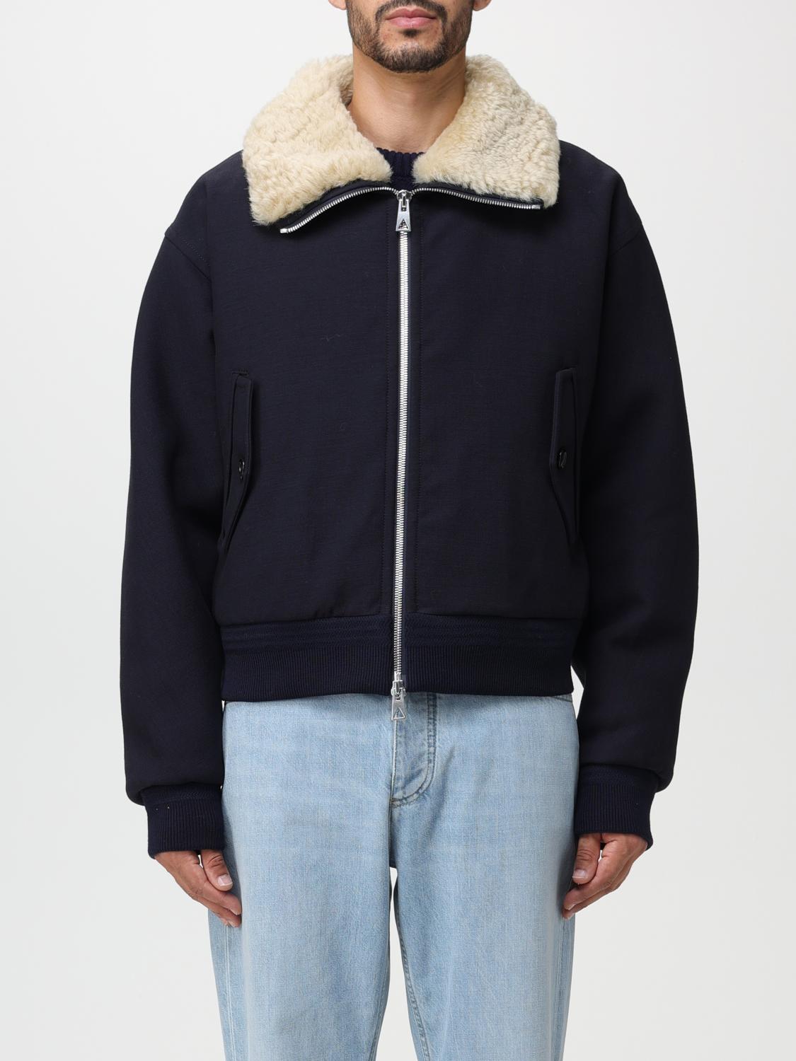 BOTTEGA VENETA Bottega Veneta Zip-Up Bomber Jacket with Shearling Collar