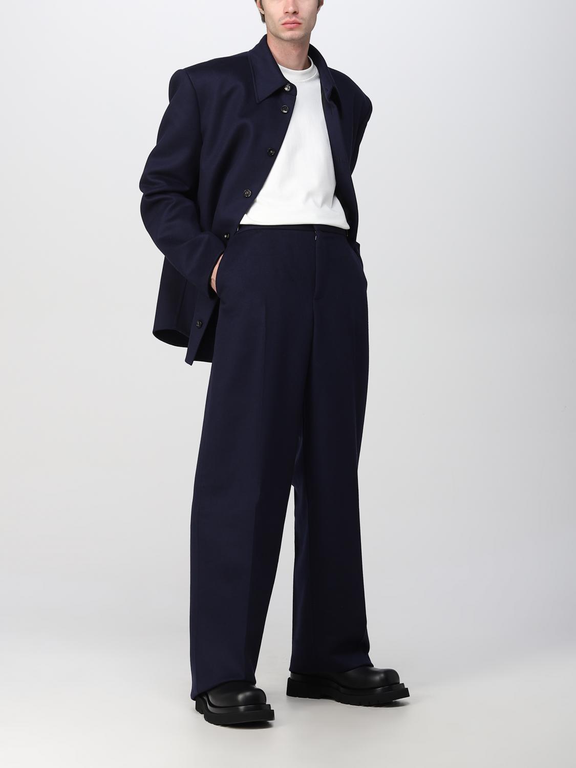 BOTTEGA VENETA Bottega Veneta Wool Flannel Wide Leg Pants