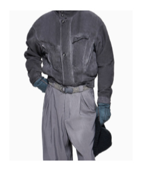 GIORGIO ARMANI Giorgio Armani Stand Collar Leather Jacket