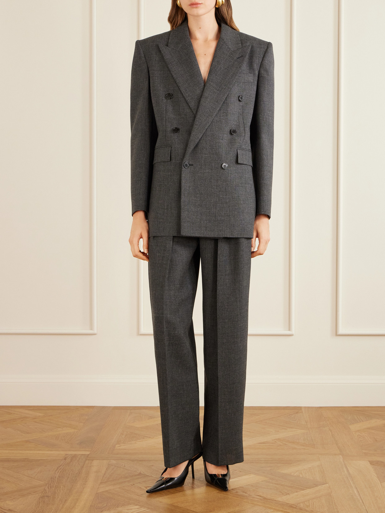SAINT LAURENT SAINT LAURENT Wool Double-Breasted Blazer