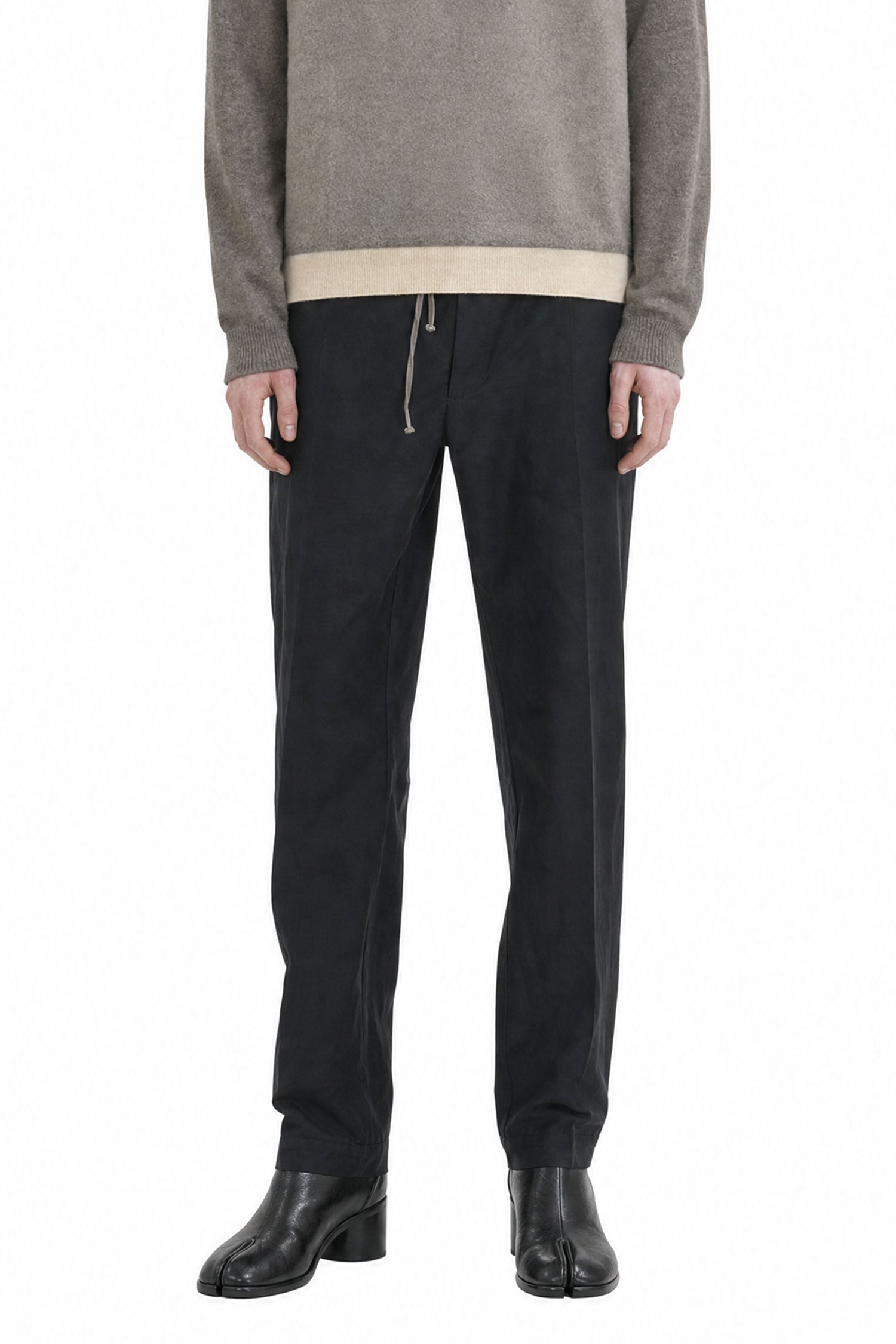 MAISON MARGIELA Maison Margiela Cotton Nylon Silk Twill Drawstring Trousers