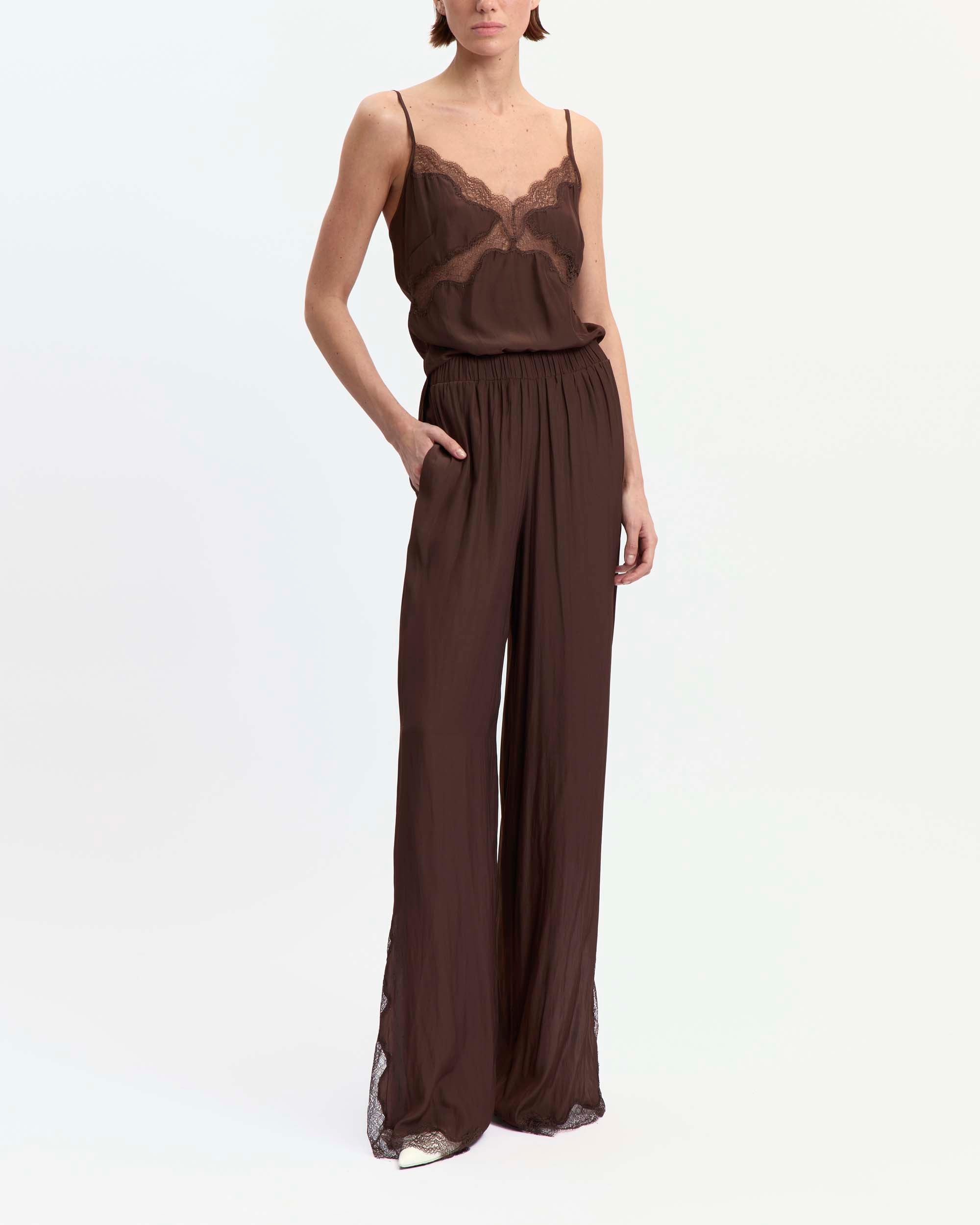 16ARLINGTON 16Arlington Clio Lace-Trimmed Satin Camisole