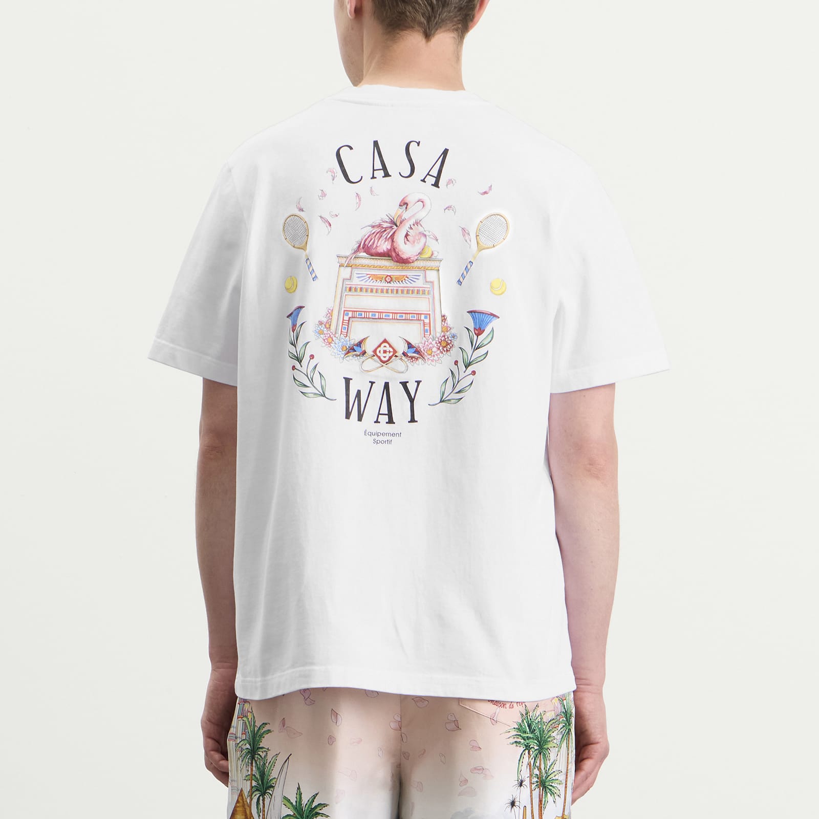 Casablanca Blue Casa Way Skate T-Shirt - Baby Blue | Editorialist