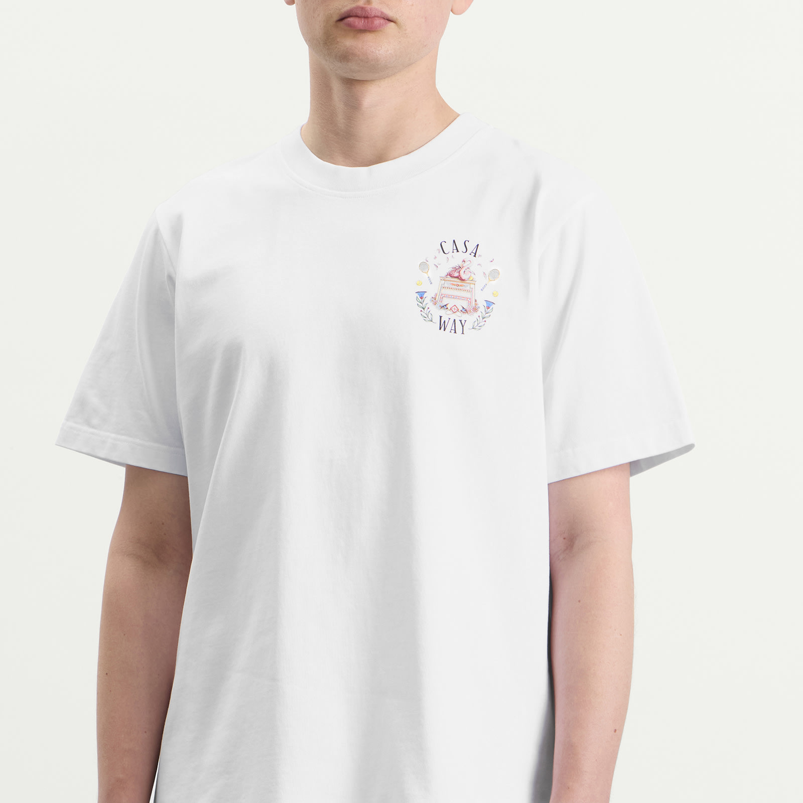 Casablanca Blue Casa Way Skate T-Shirt - Baby Blue | Editorialist