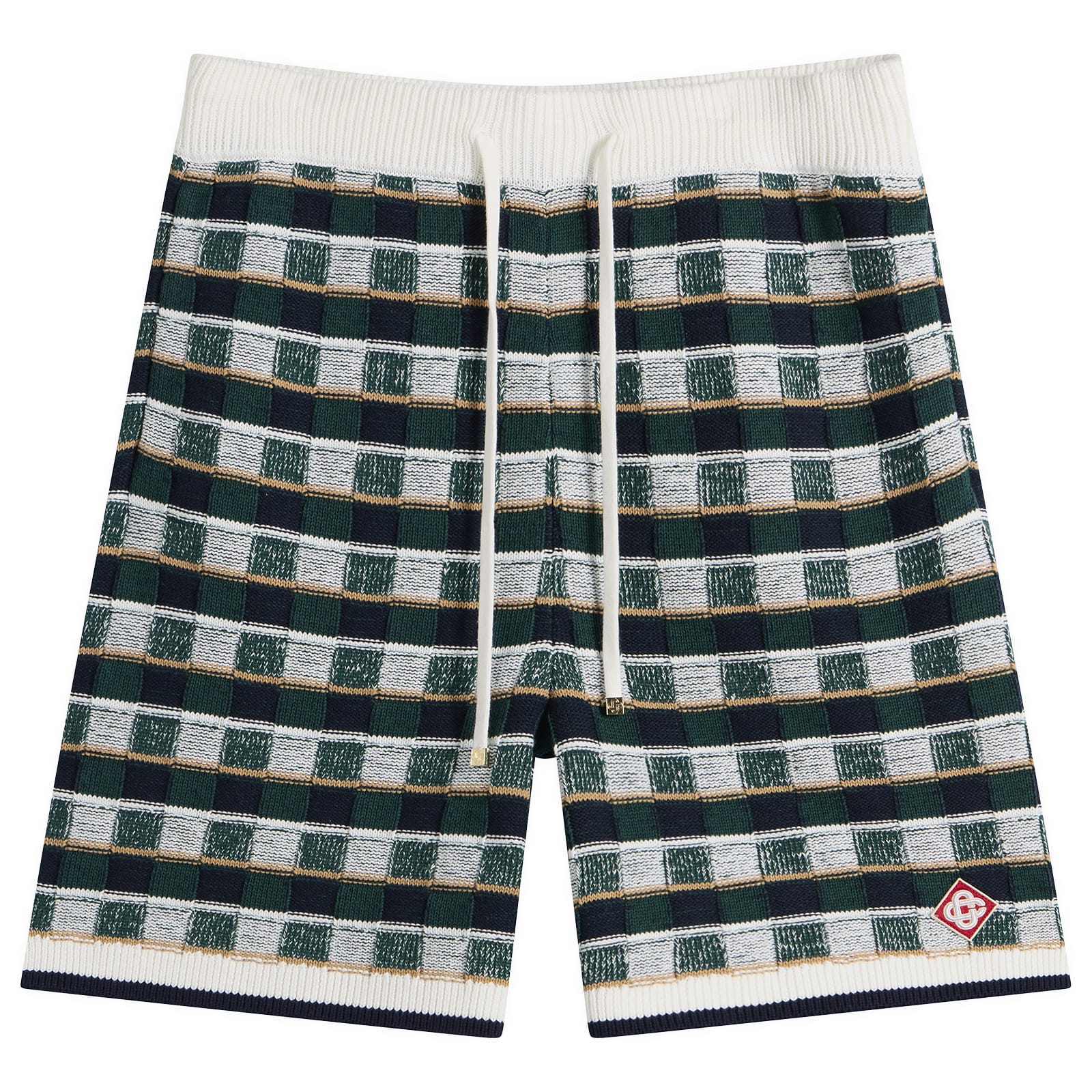 CASABLANCA Casablanca Mosaic Check Knit Shorts