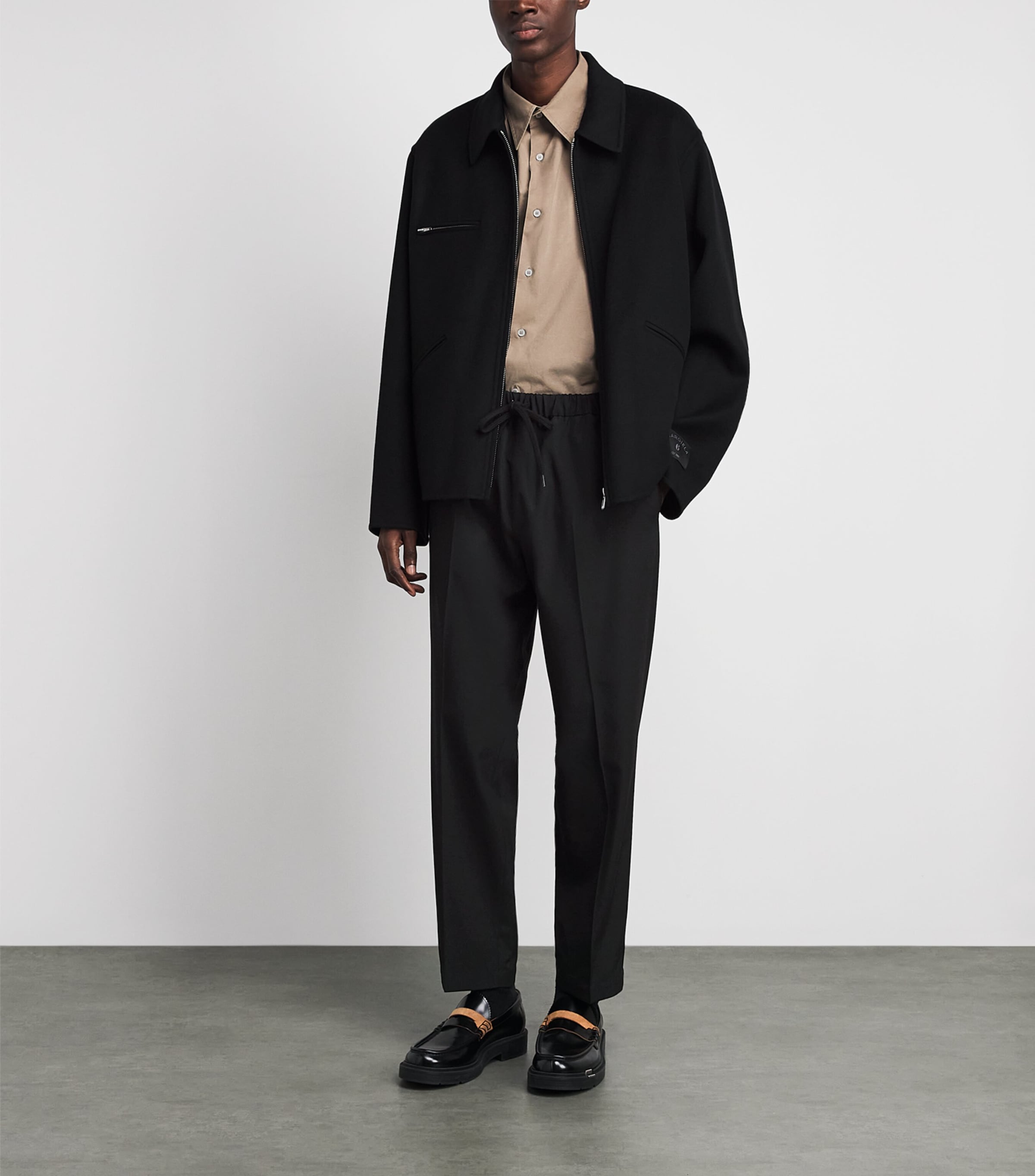 MAISON MARGIELA MM6 Maison Margiela Cotton Pleated Drawstring Trousers