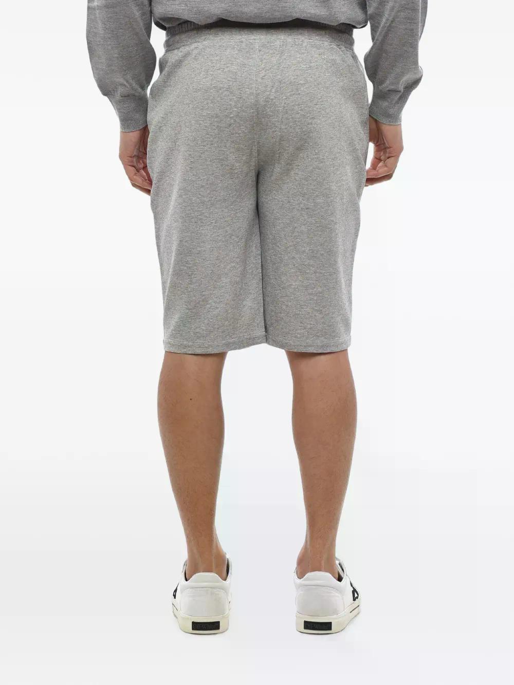 CORNELIANI Corneliani Grey Track Shorts with Drawstring Waistband