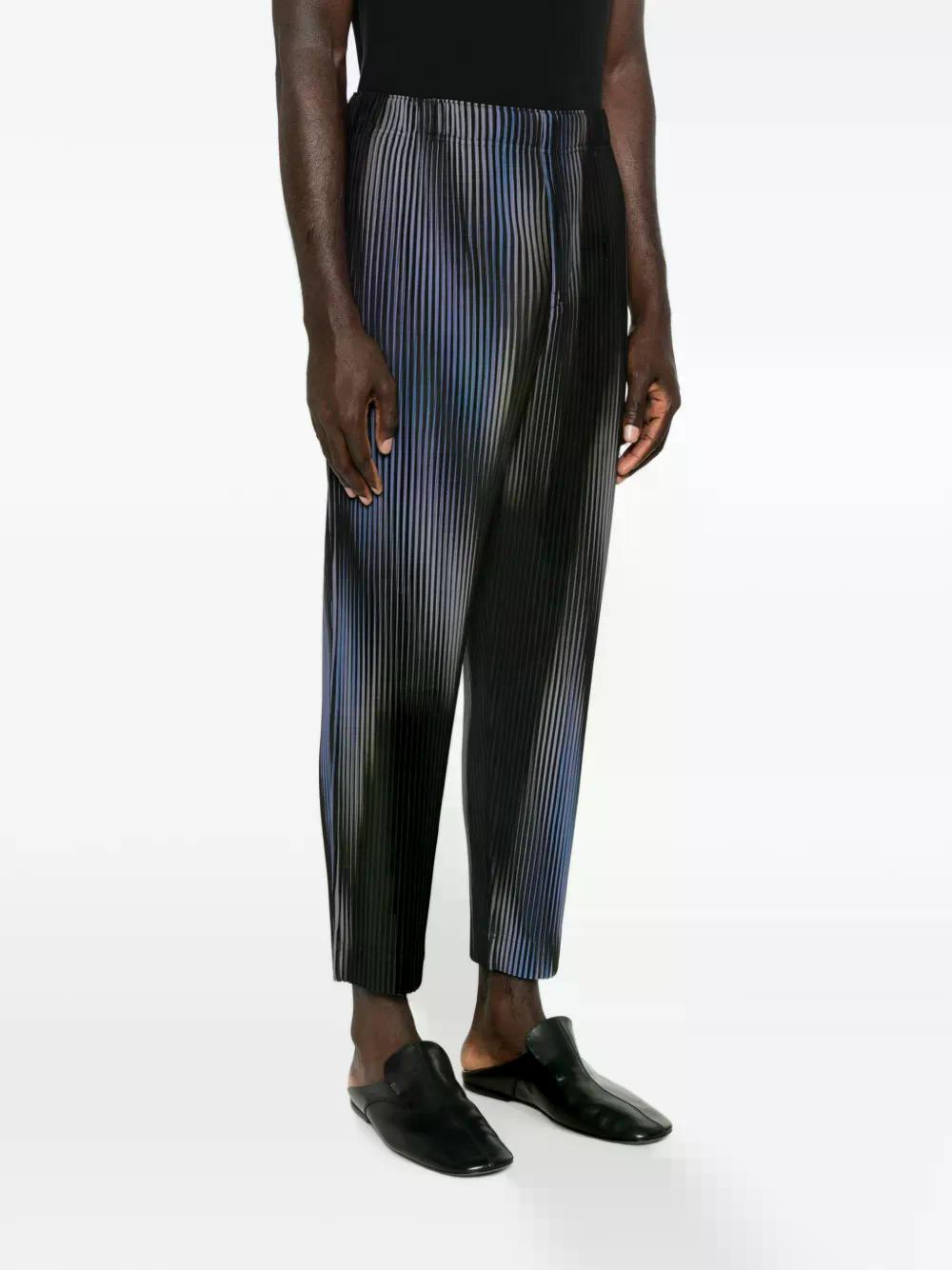 ISSEY MIYAKE Homme Plissé Issey Miyake Plissé Effect Printed Trousers