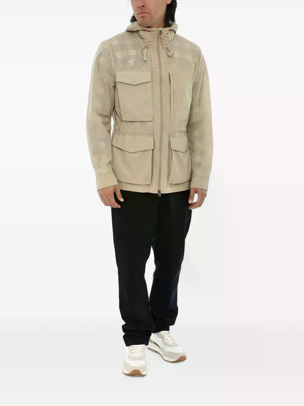 WOOLRICH Woolrich Hooded Utility Jacket with Drawstring Waist