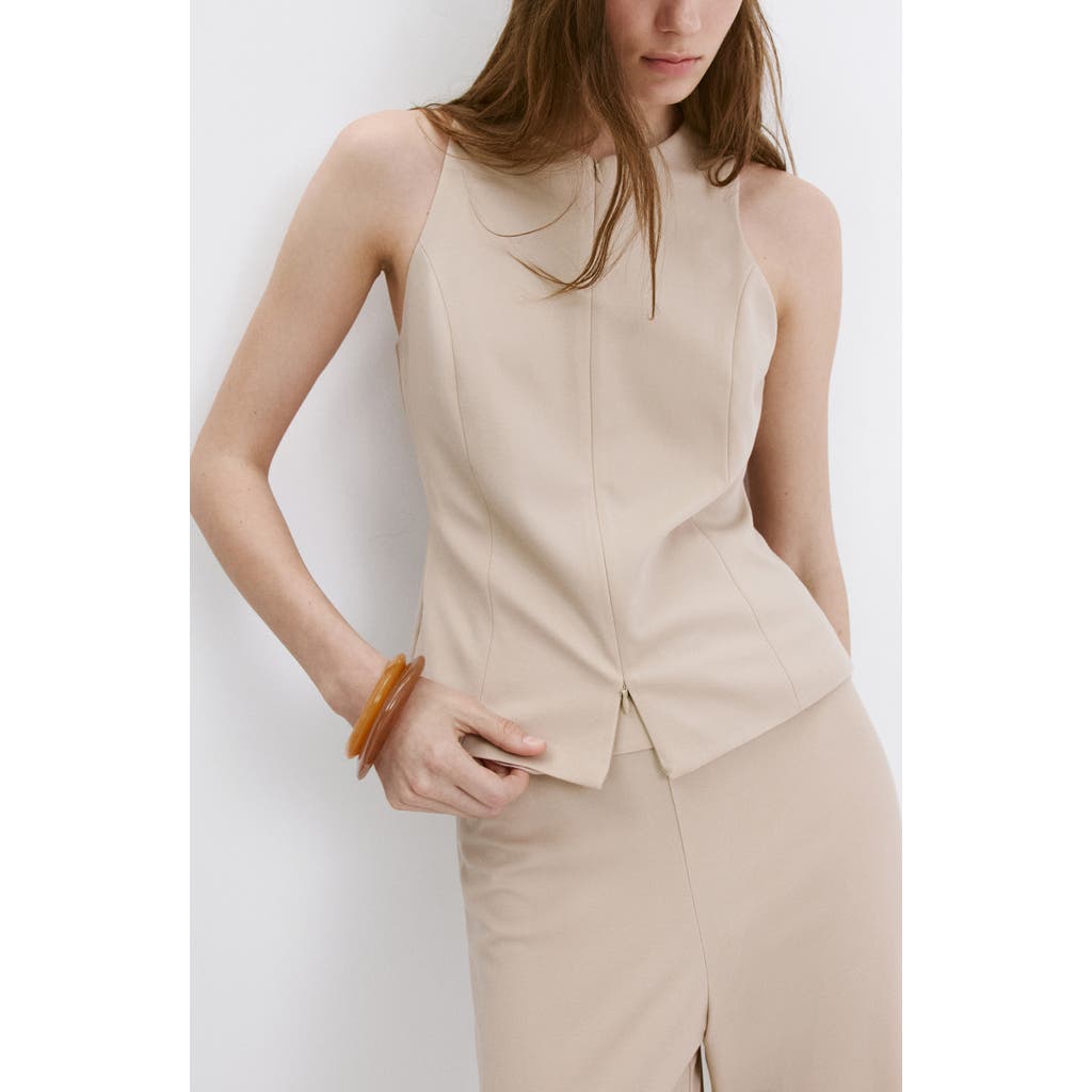 MANGO Fitted Zip Vest