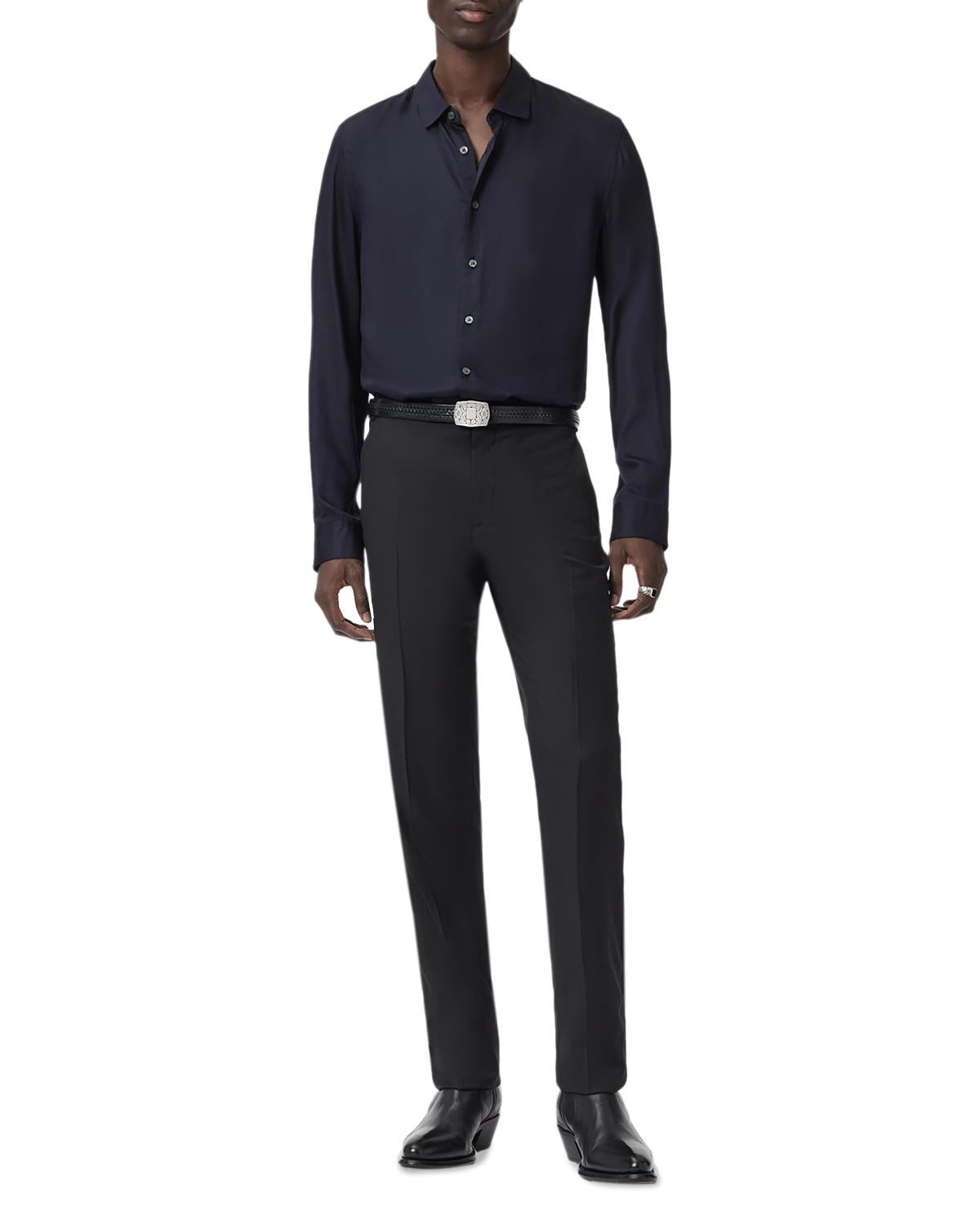 JOHN VARVATOS ross long sleeve button front shirt