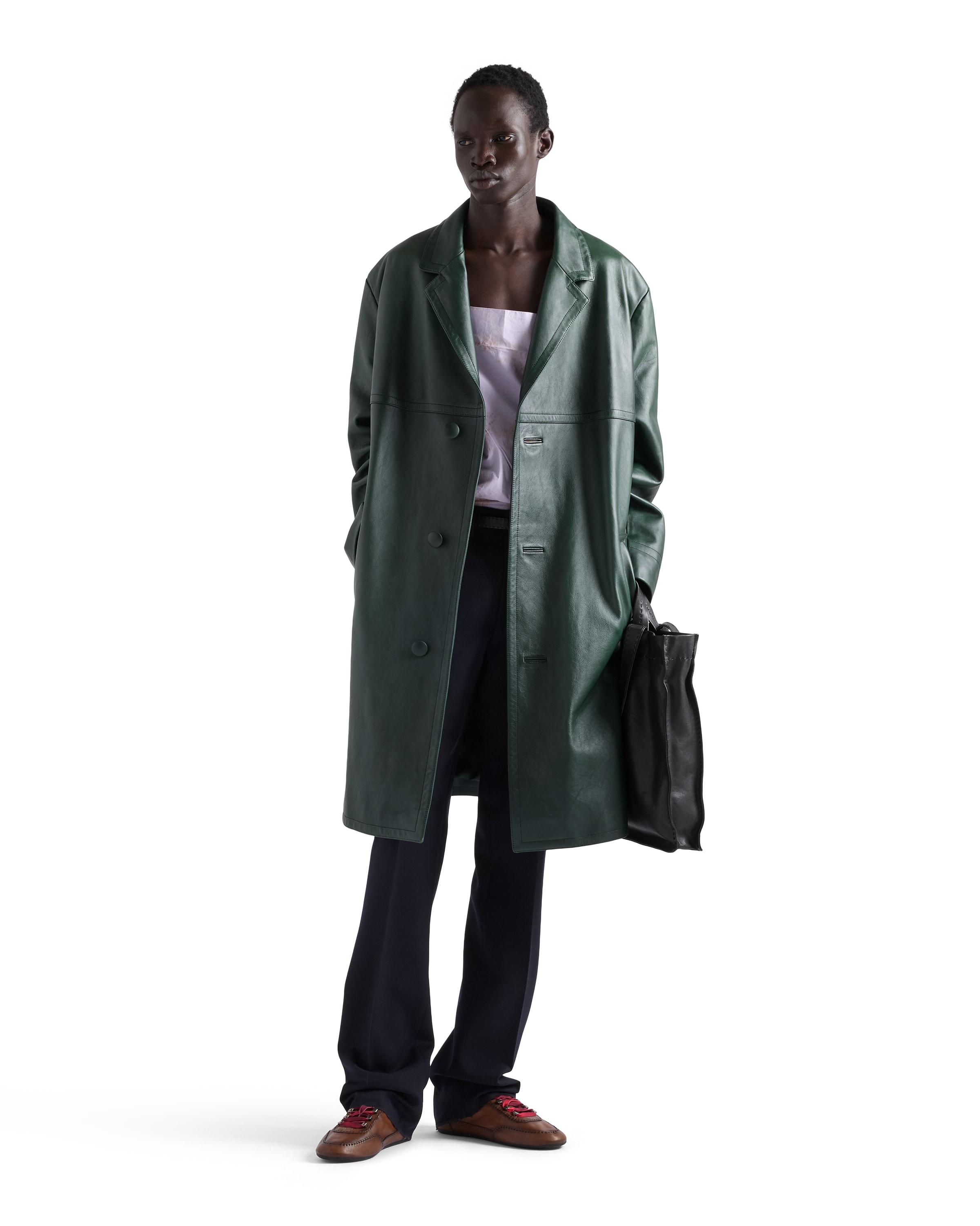 PRADA Prada Leather Coat