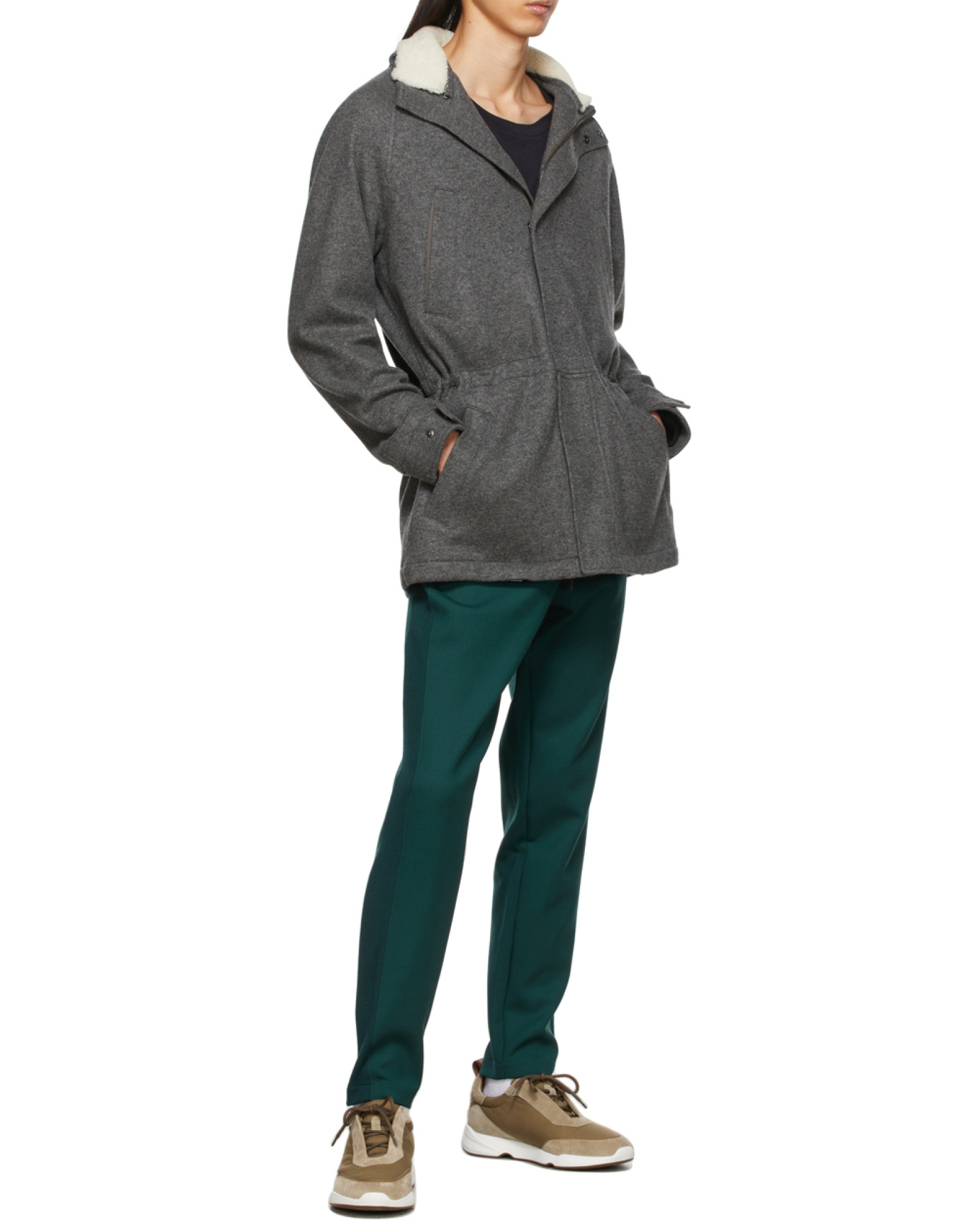 LORO PIANA Loro Piana Elasticated Standing Collar Jacket