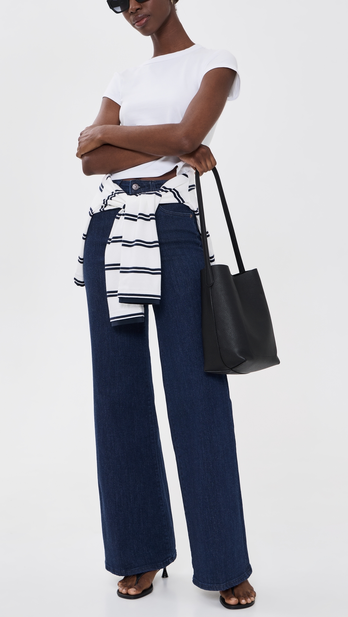 GOOD AMERICAN Good American Good Waist Palazzo Jeans