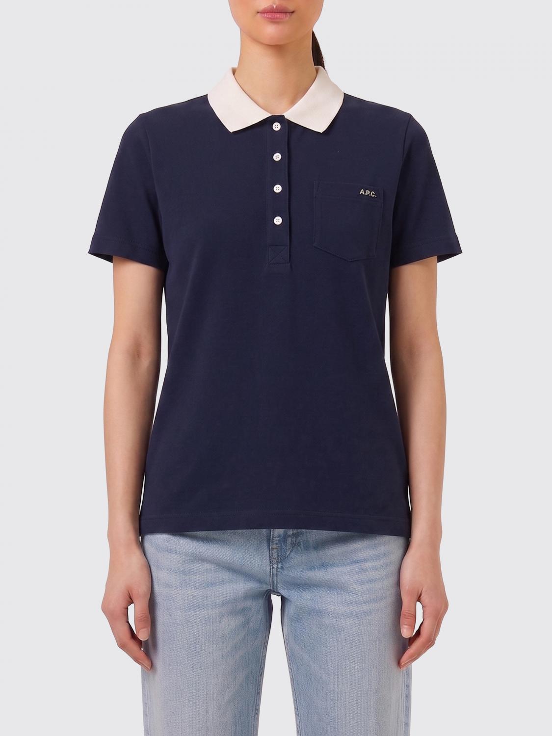 A.P.C. A.P.C. Cotton Polo Shirt with Classic Collar