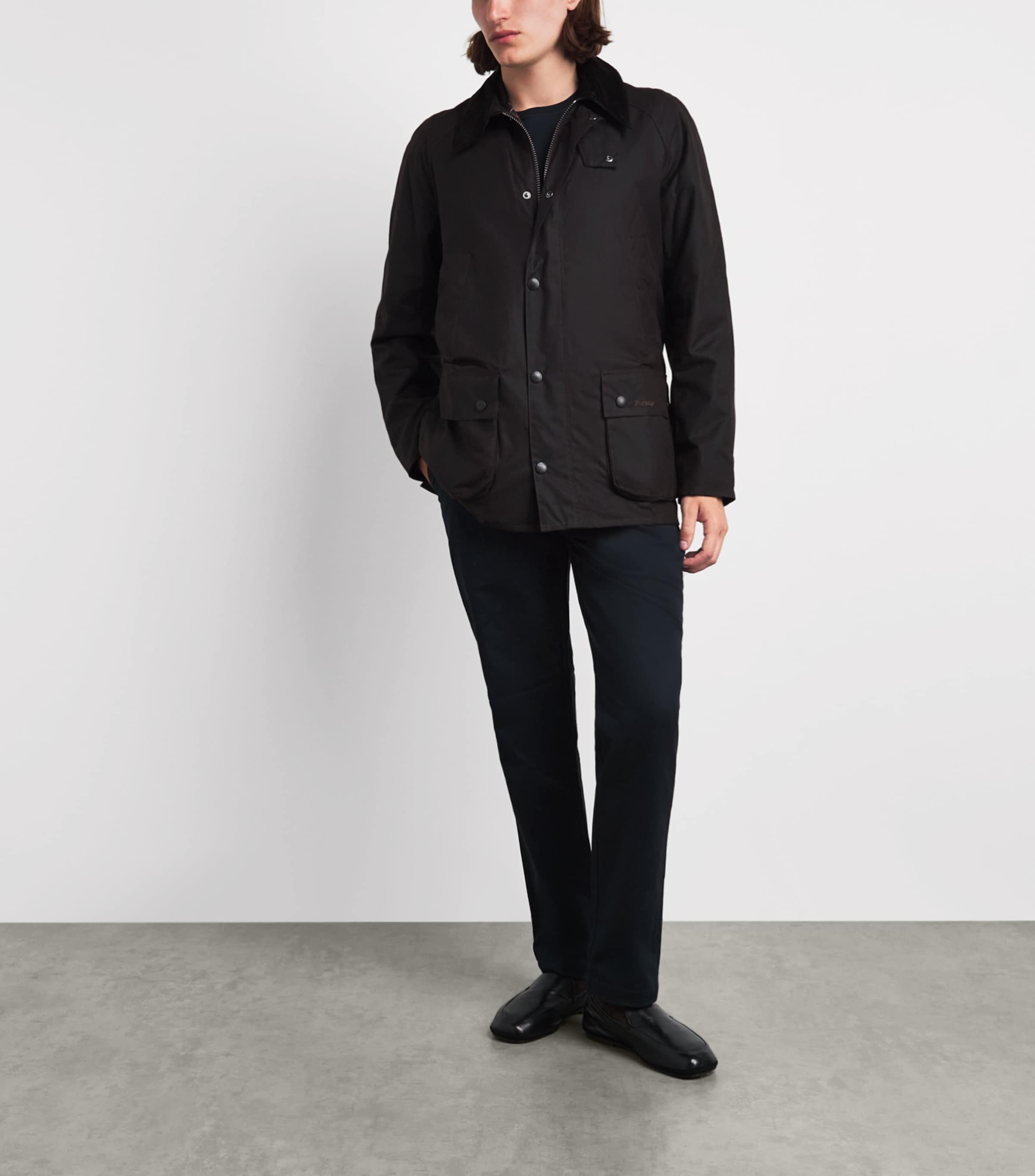 BARBOUR sateen tailored trousers