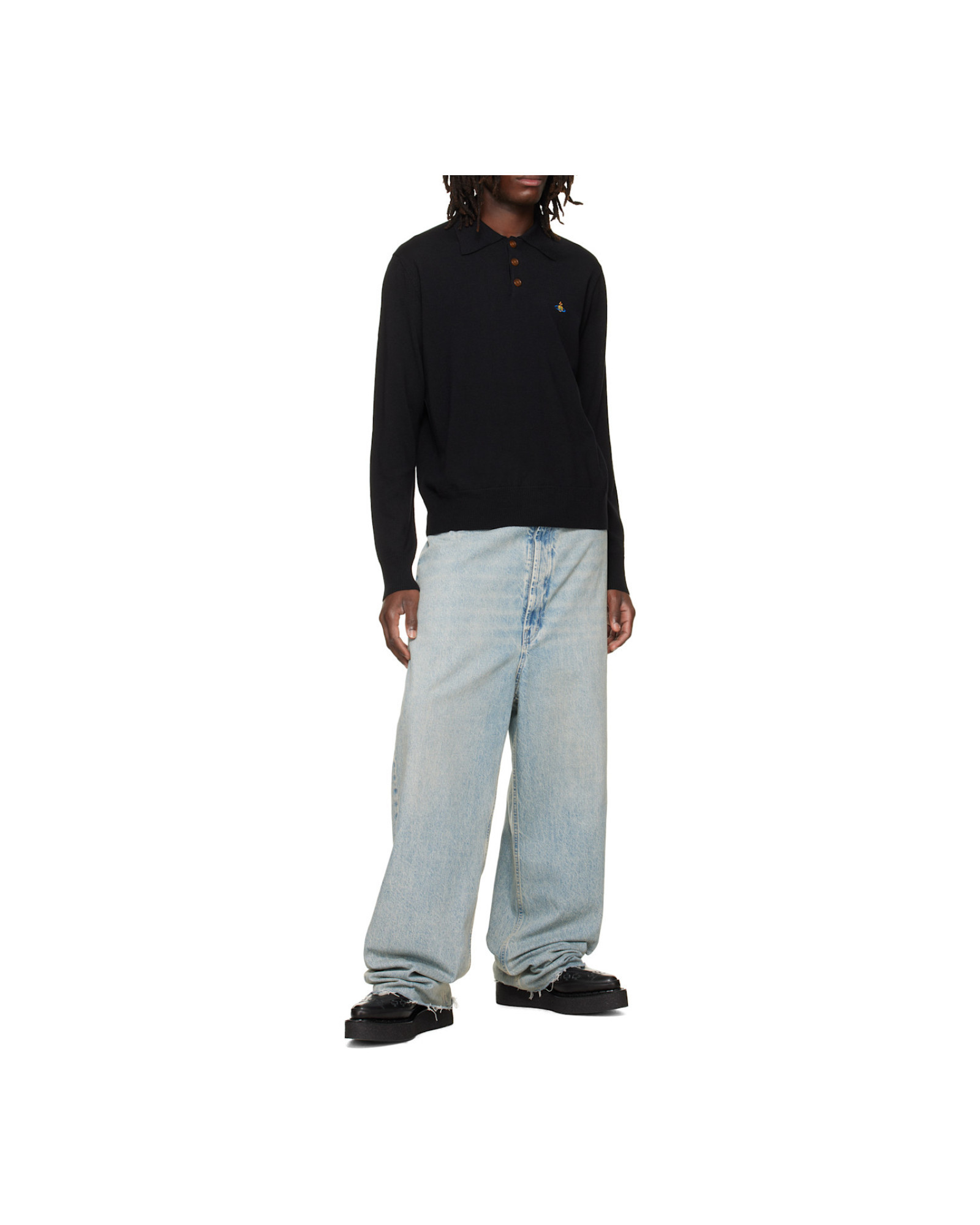 VIVIENNE WESTWOOD Vivienne Westwood Mark Long-Sleeve Polo Shirt