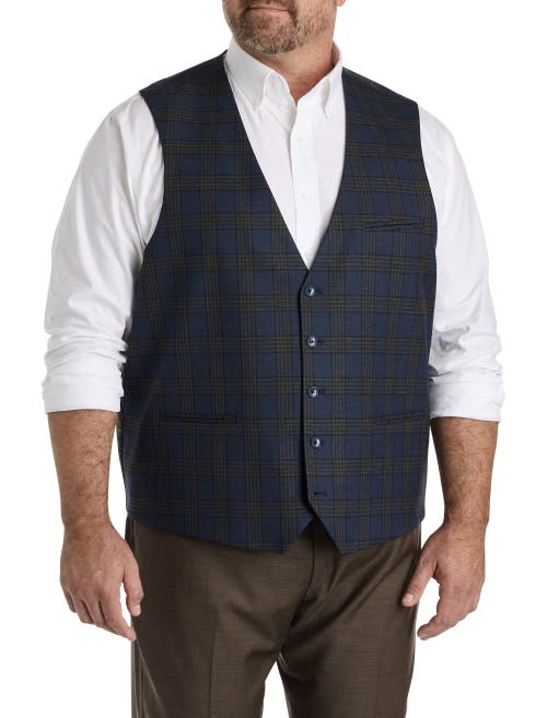 OAK HILL BY DXL Oak Hill by DXL Glen Plaid Button-Front Vest