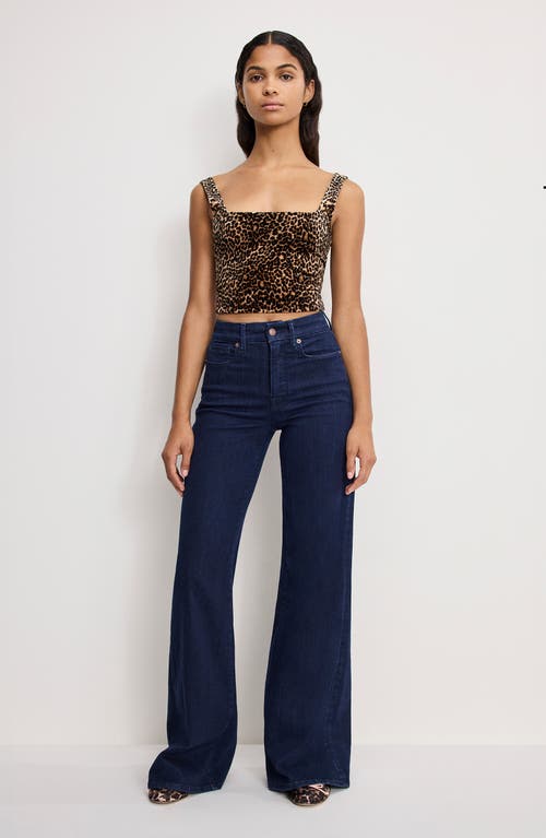 GOOD AMERICAN Good American High Waist Wide Leg Palazzo Jeans