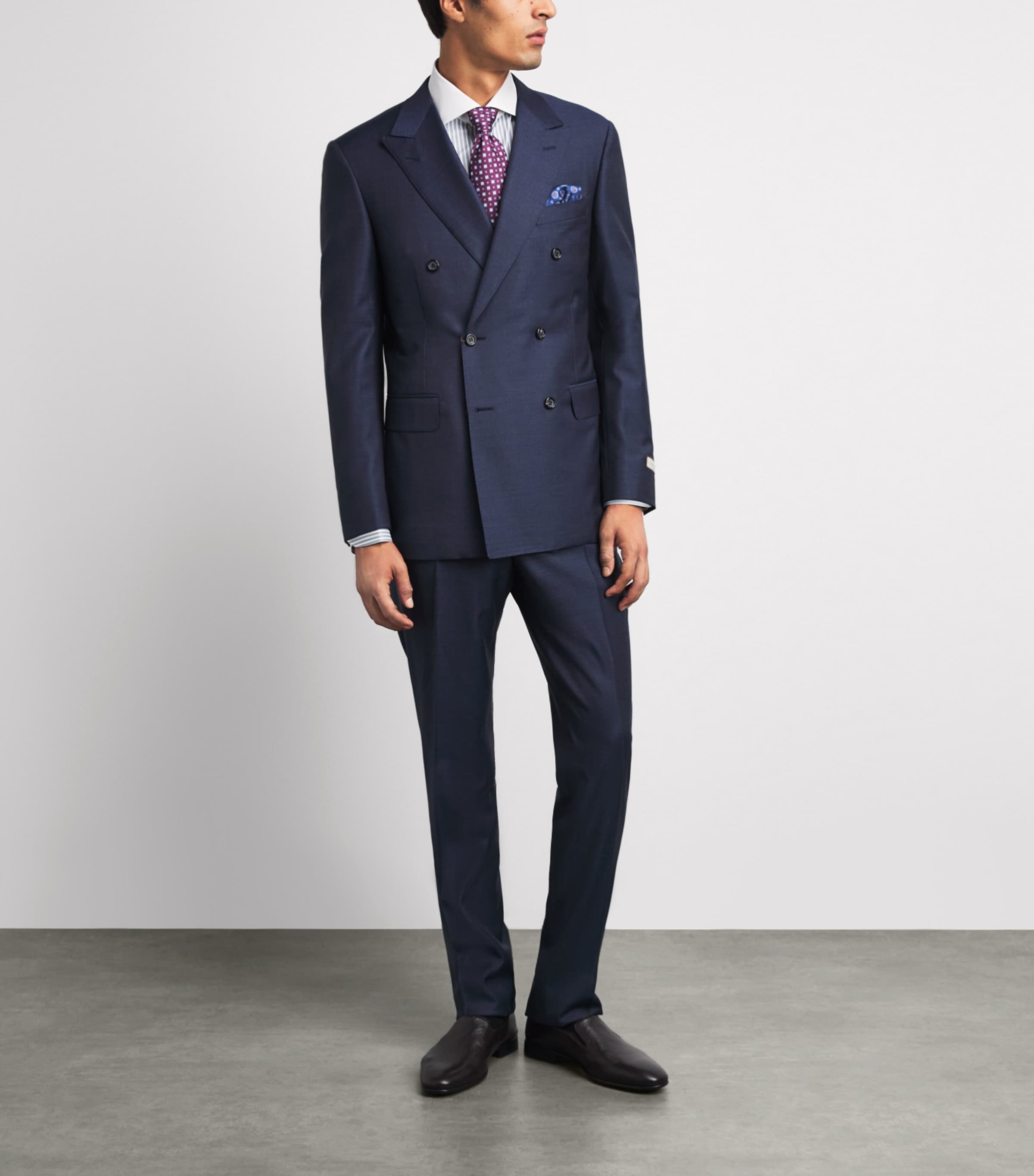 ETON cotton stripe slim fit shirt