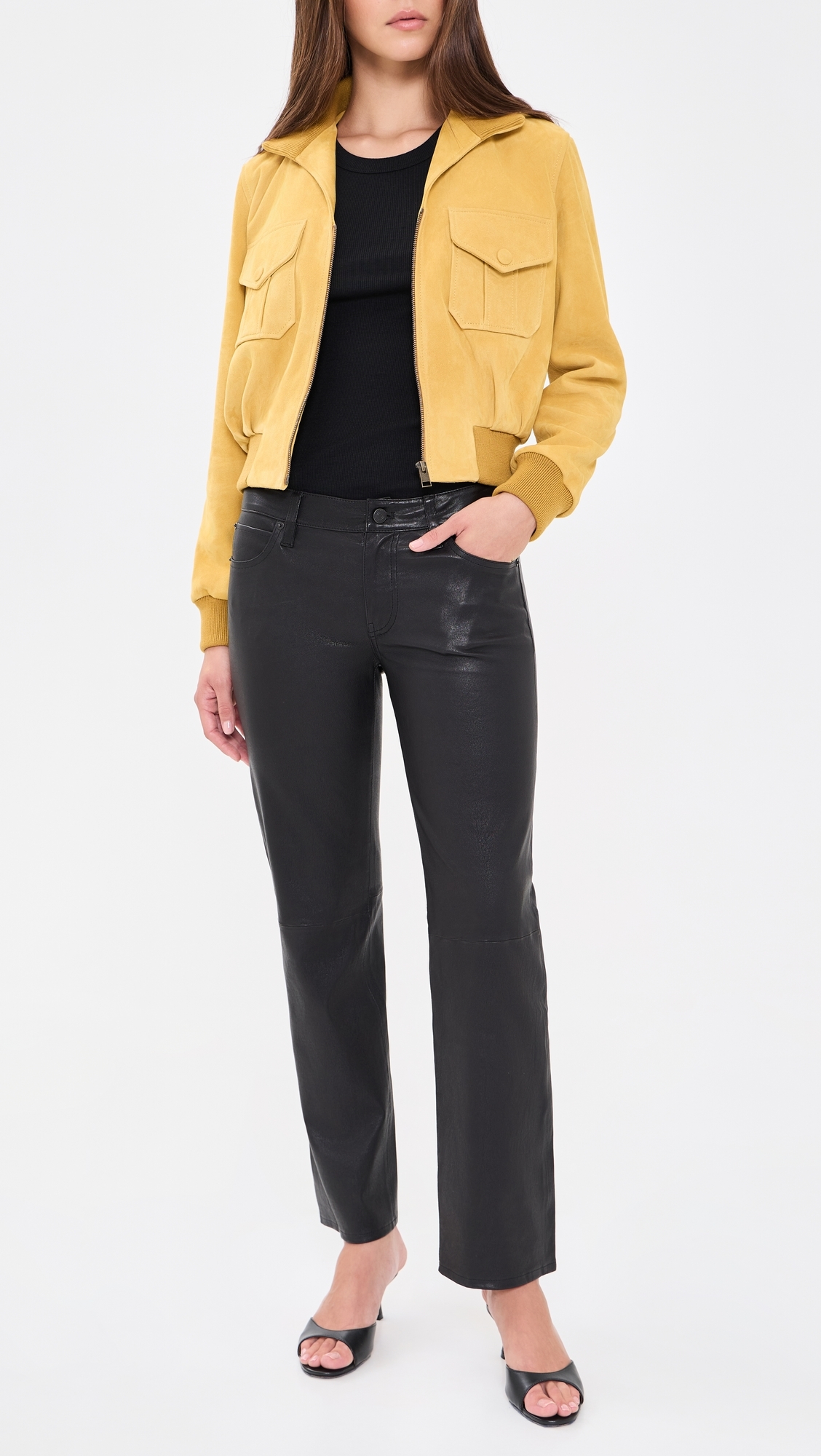 FRAME FRAME Leather Cigarette Pants