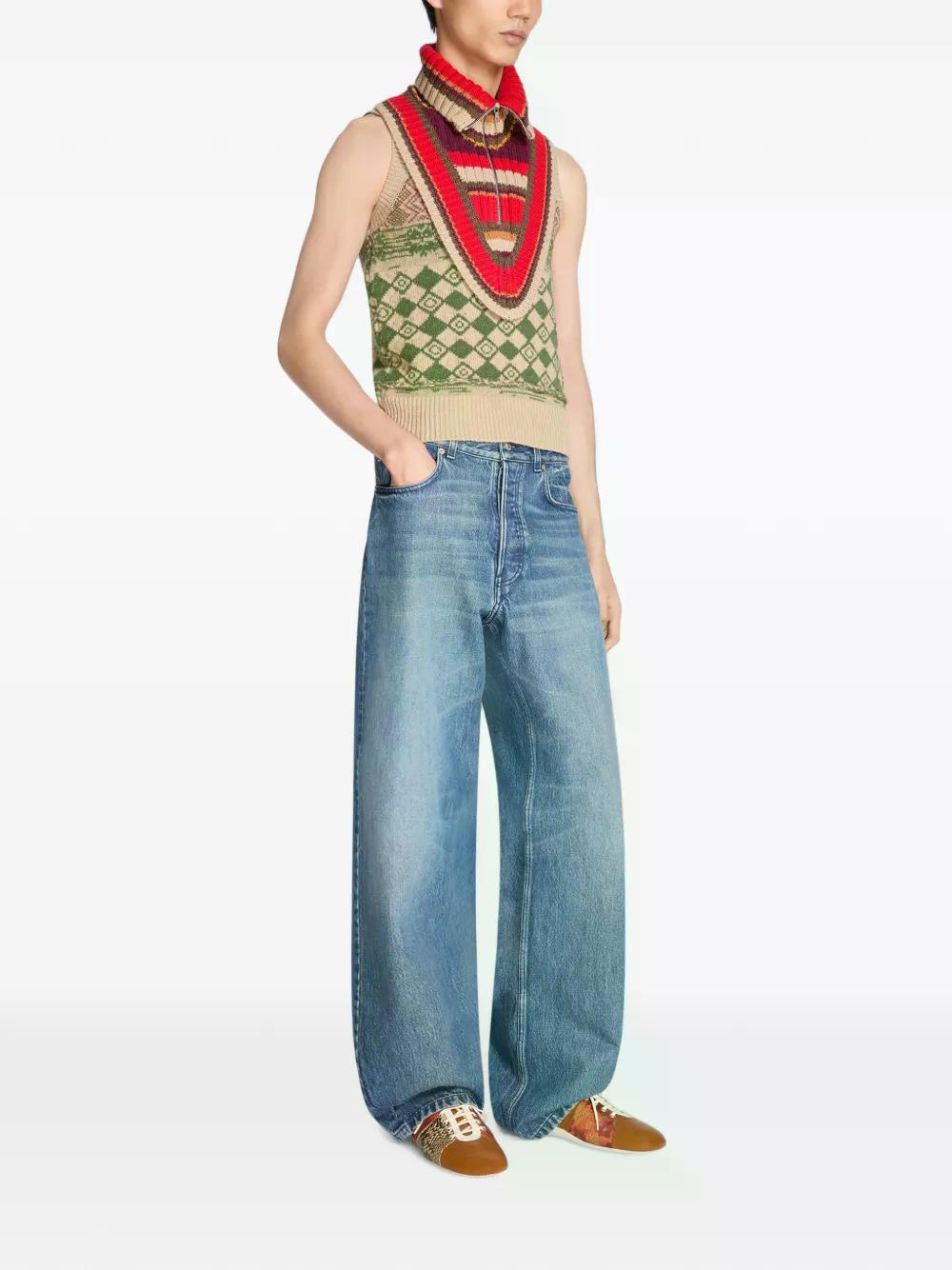 DRIES VAN NOTEN DRIES VAN NOTEN Loose Fit Straight-Leg Denim Pants