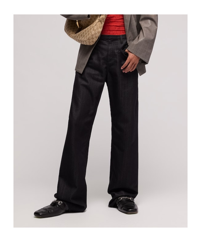 GUCCI Gucci Loose Fit Cotton Blend Denim Pants