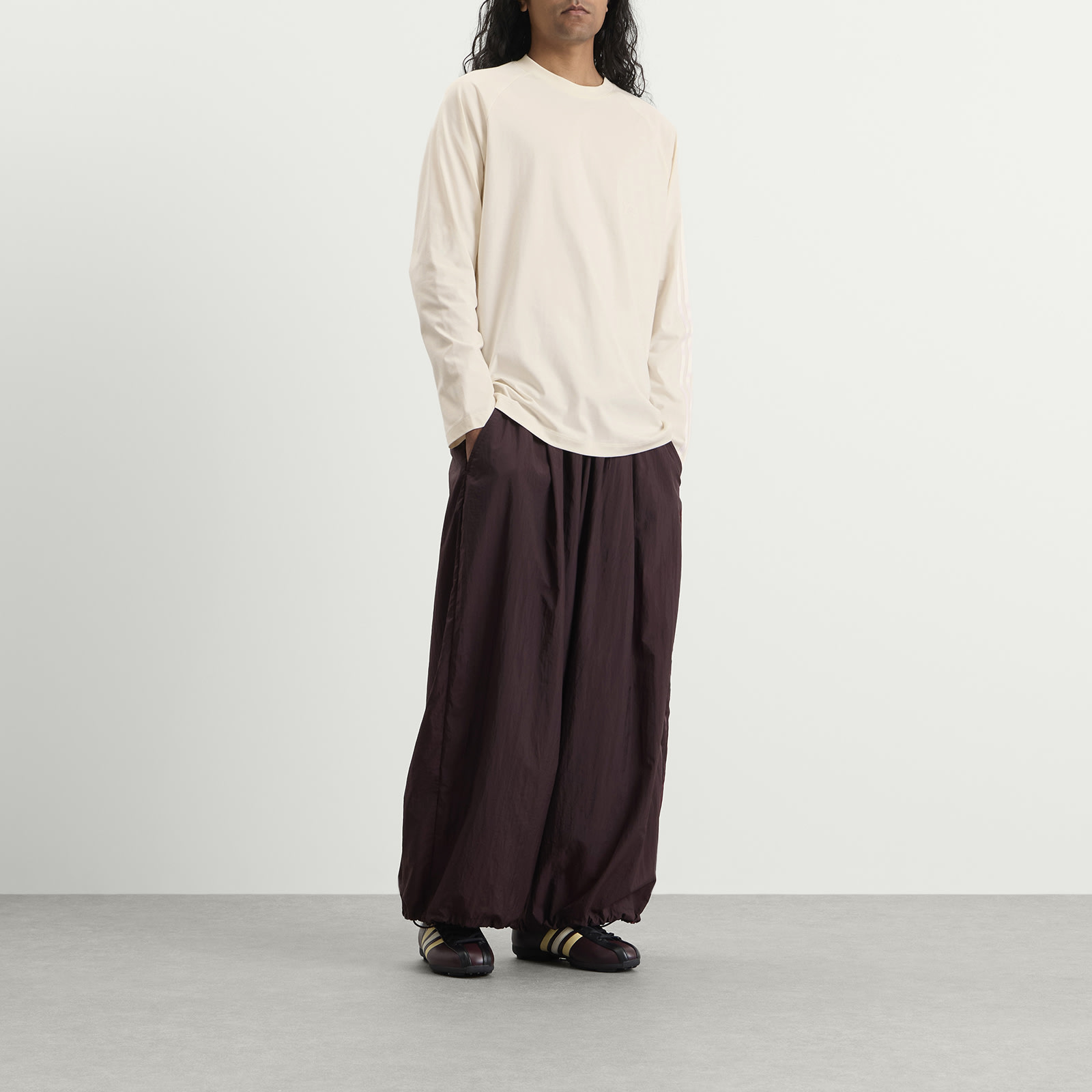 Y3 oversized gradient stripes long sleeve t-shirt
