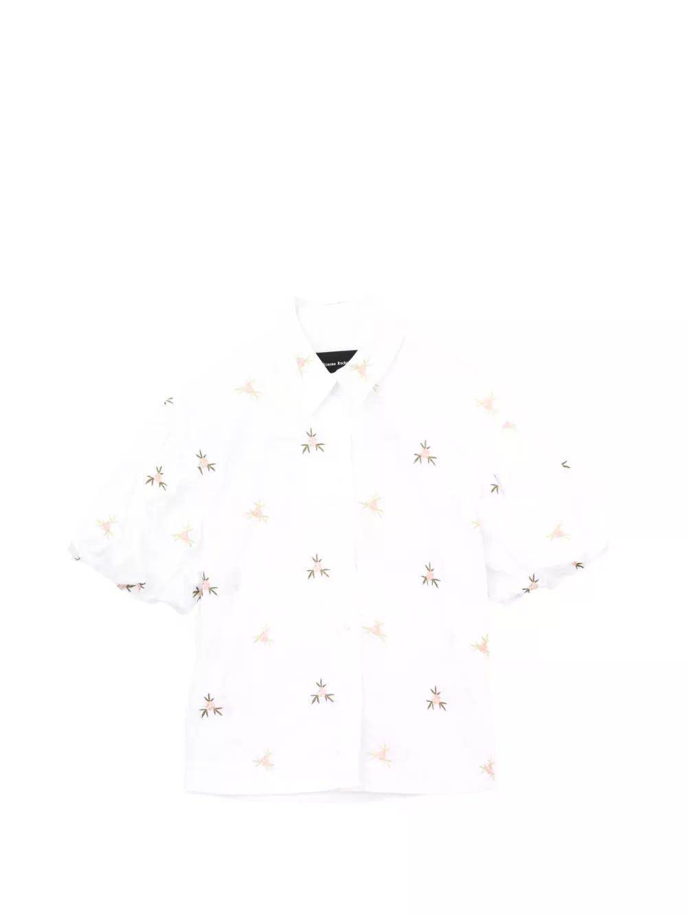 SIMONE ROCHA Simone Rocha Embroidered Puff Sleeve Shirt