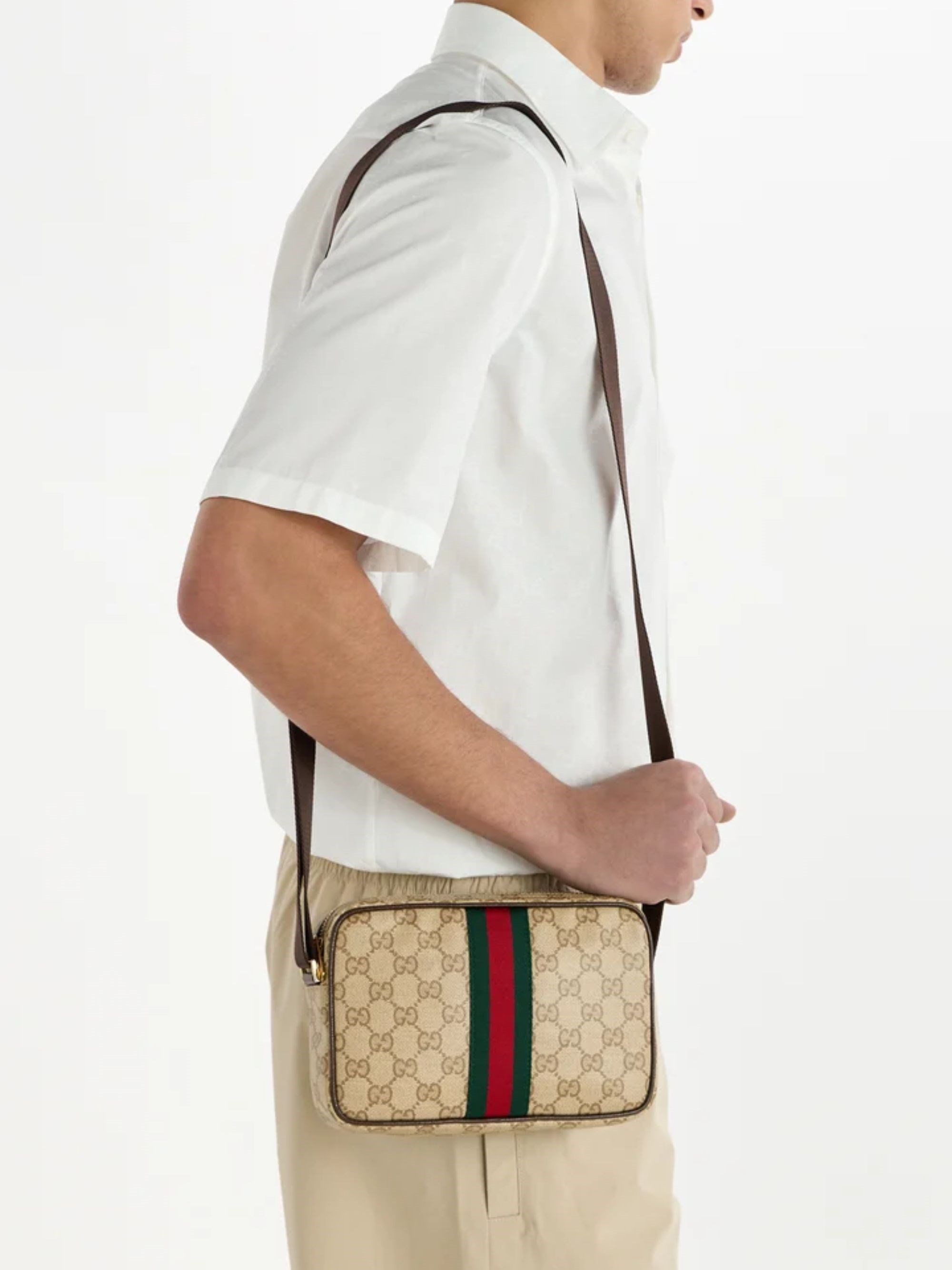 GUCCI Gucci Web Detail GG Mini Bag