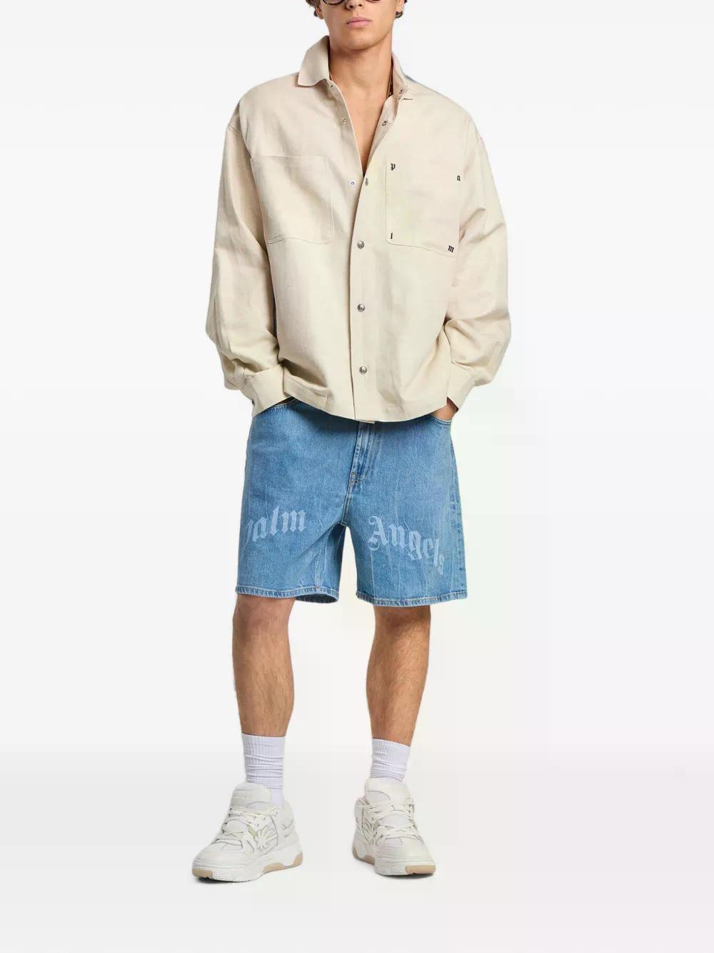 PALM ANGELS palm type loose shirt
