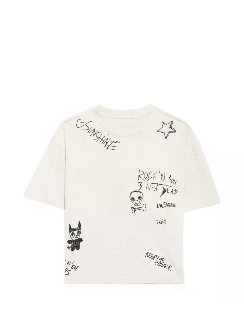 ZADIG&VOLTAIRE Zadig&Voltaire Taida Rhinestone Embellished T-Shirt