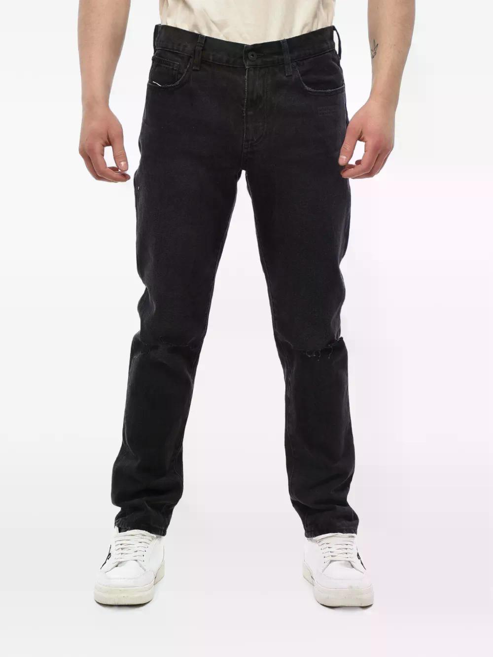 OFF-WHITE Off-White Distressed Skinny-Fit Jeans