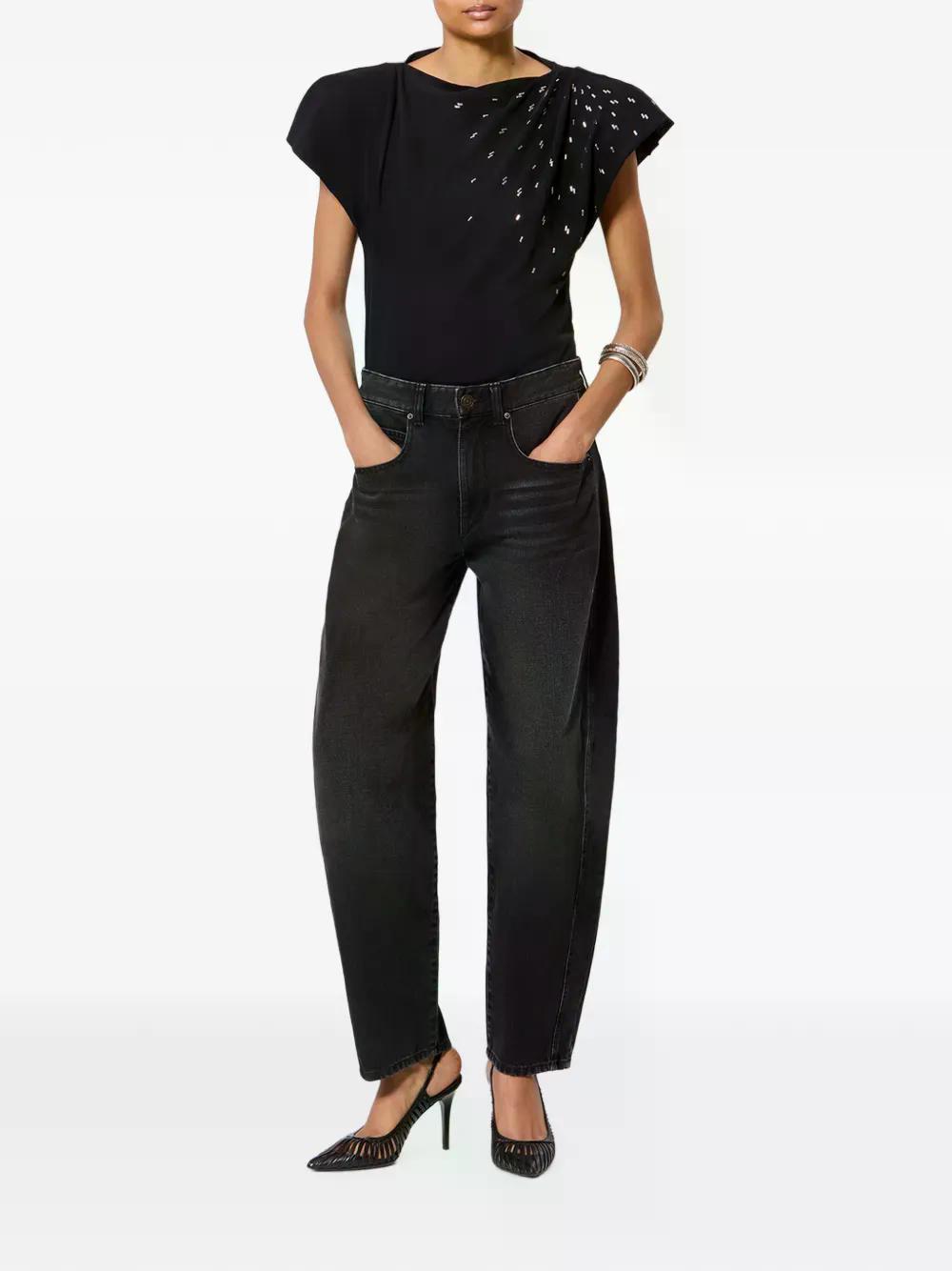 ISABEL MARANT ÉTOILE ISABEL MARANT Sebani Hotfix-Embellished Top