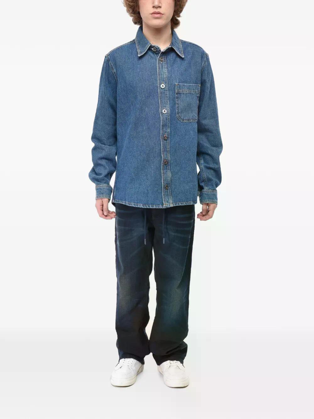 OFF-WHITE chest-pocket shirt