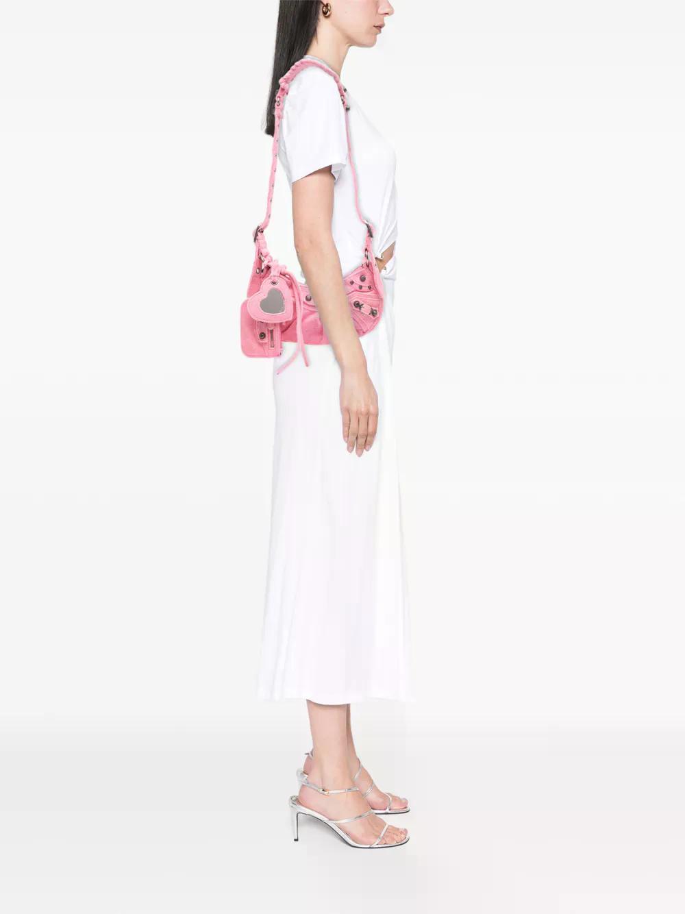 BALENCIAGA Balenciaga Terry Cloth Motocross Le Cagole XS Crossbody Bag