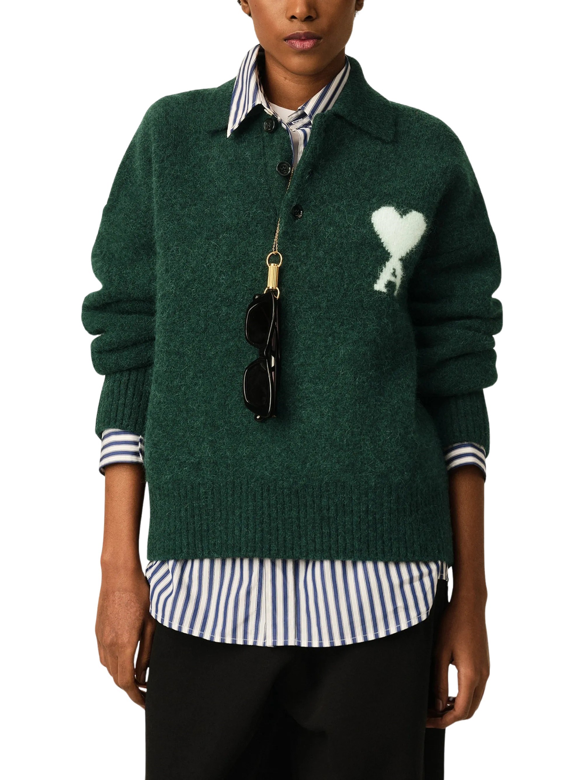AMI Ami Paris Ami De Coeur Polo Shirt