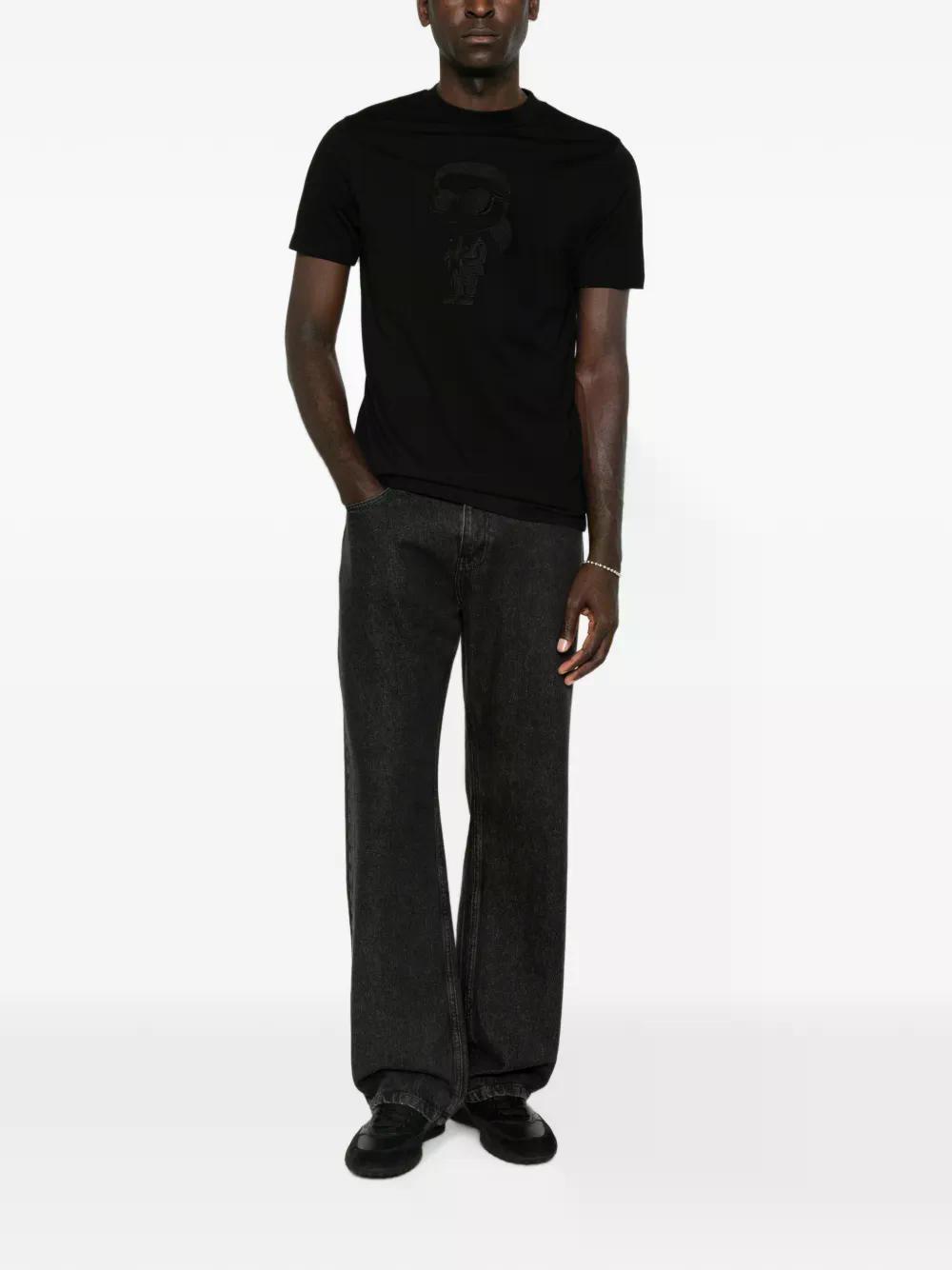 KARL LAGERFELD ikonik embroidered t-shirt