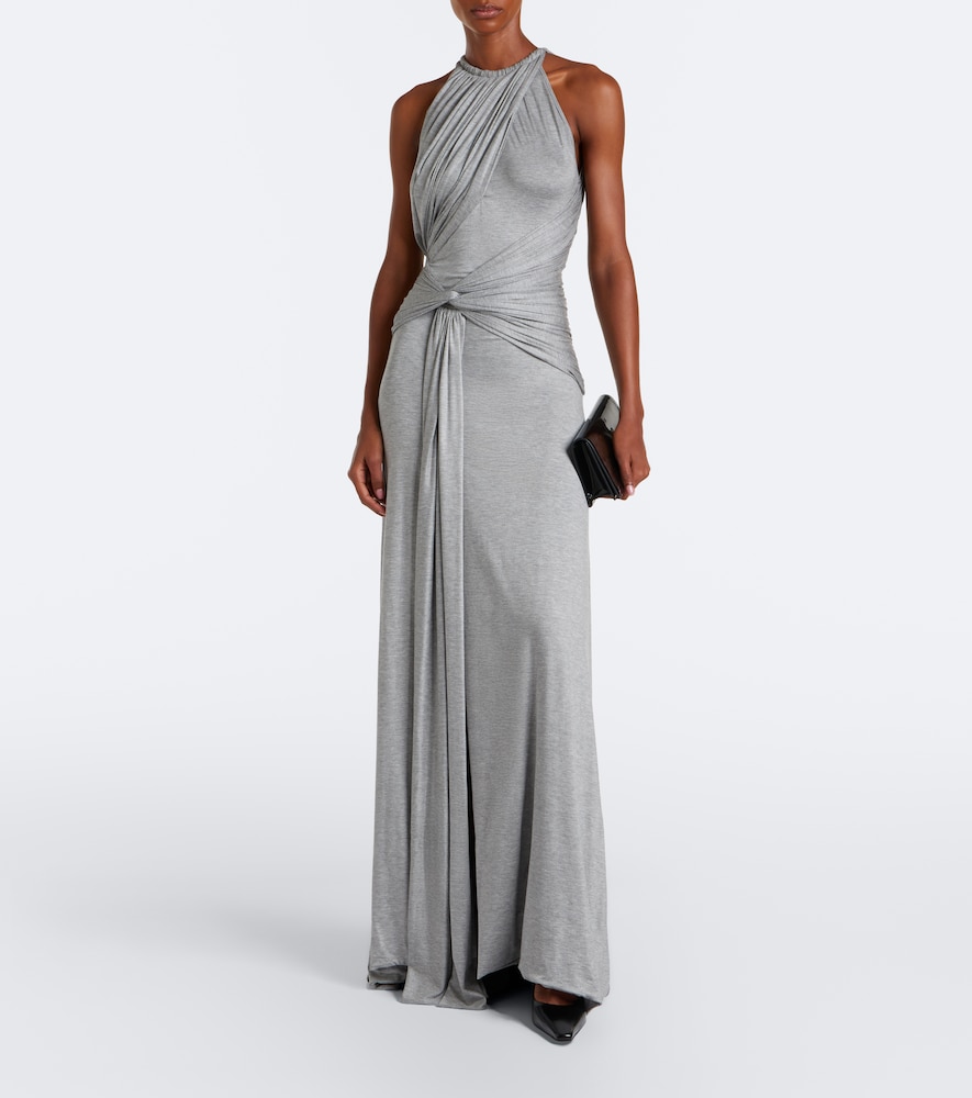 DAVID KOMA David Koma Draped Jersey Gown