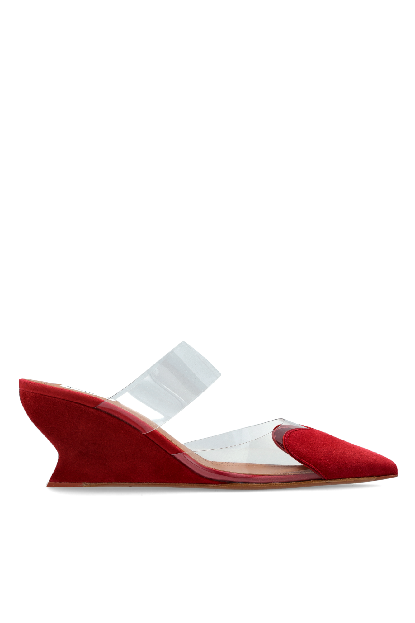 ALAÏA Alaia Heart-Shaped Pointed-Toe Wedge Sandals