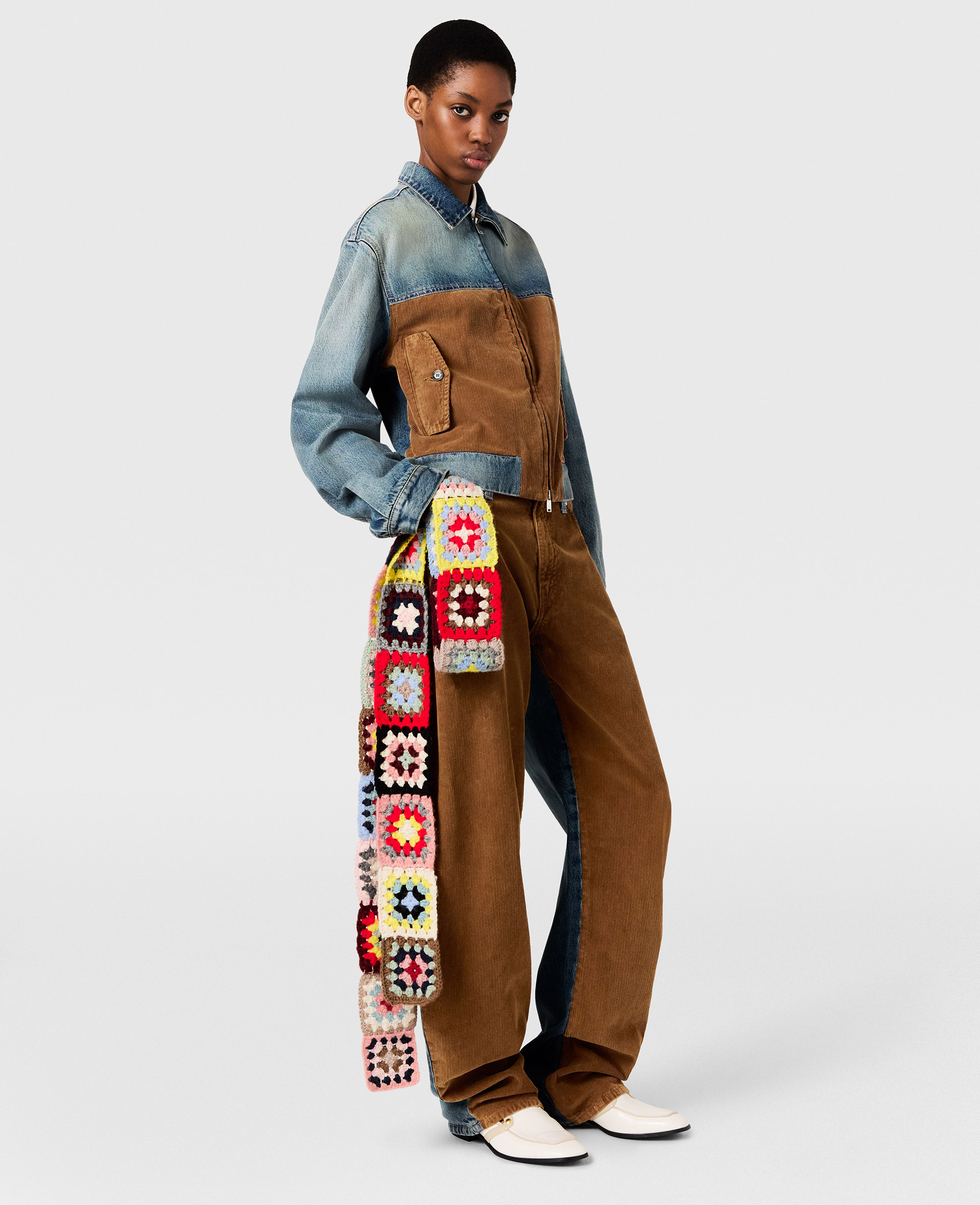 STELLA MCCARTNEY Stella McCartney Corduroy Panel Denim Jacket