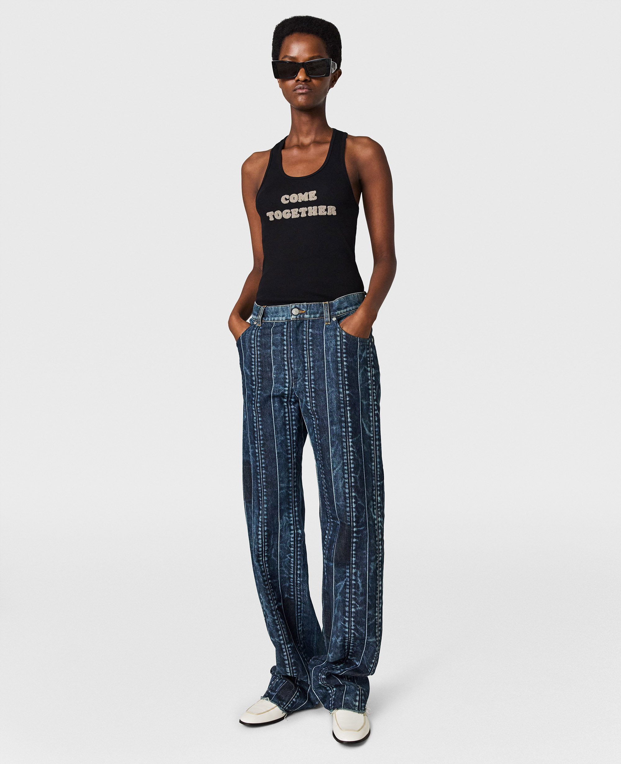 STELLA MCCARTNEY Stella McCartney "Come Together" Slogan Tank Top