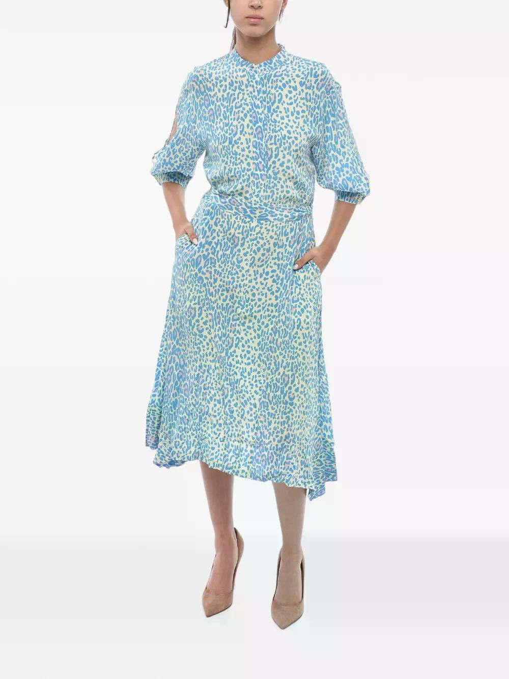 STELLA MCCARTNEY Stella McCartney Animal-Print Midi Dress