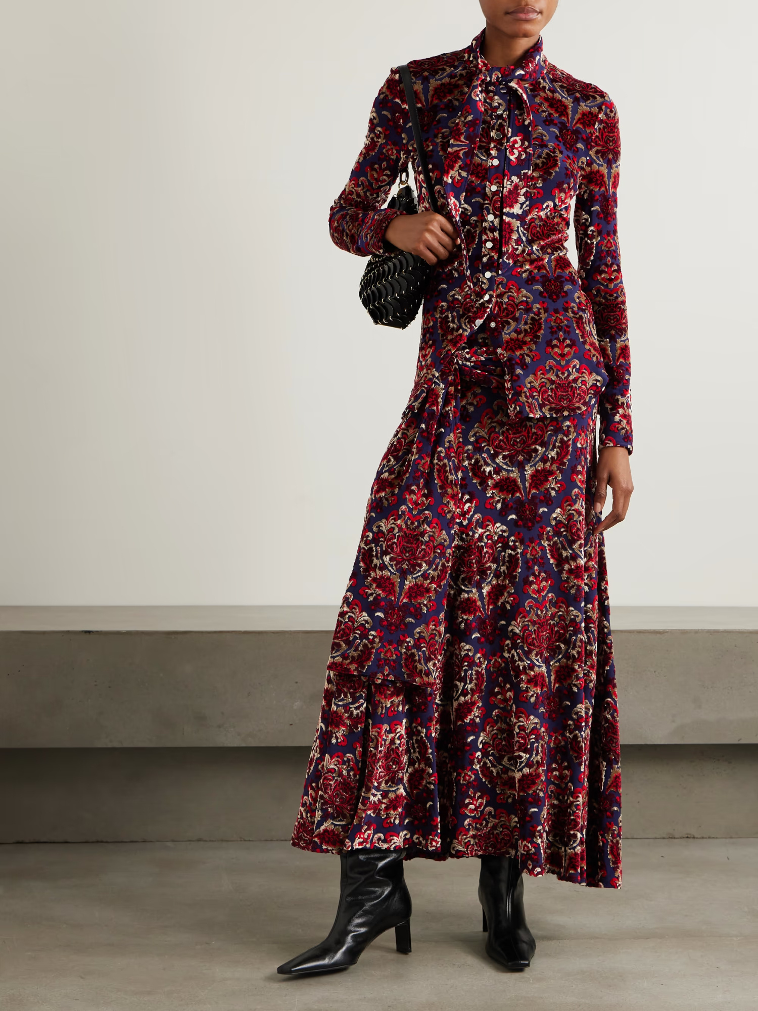 PACO RABANNE Paco Rabanne Paisley Jacquard Velvet Shirt